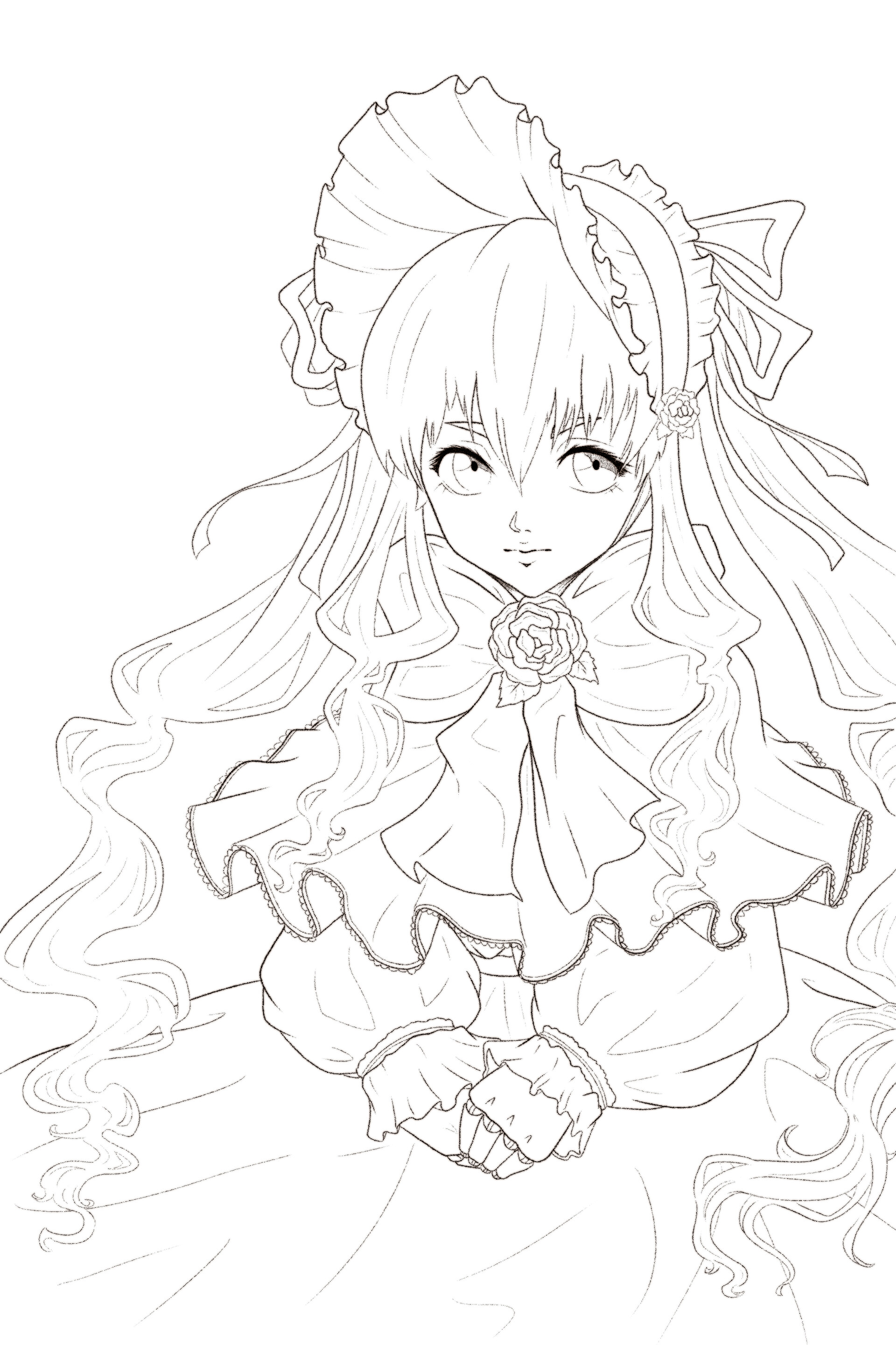 rozen maiden coloring pages
