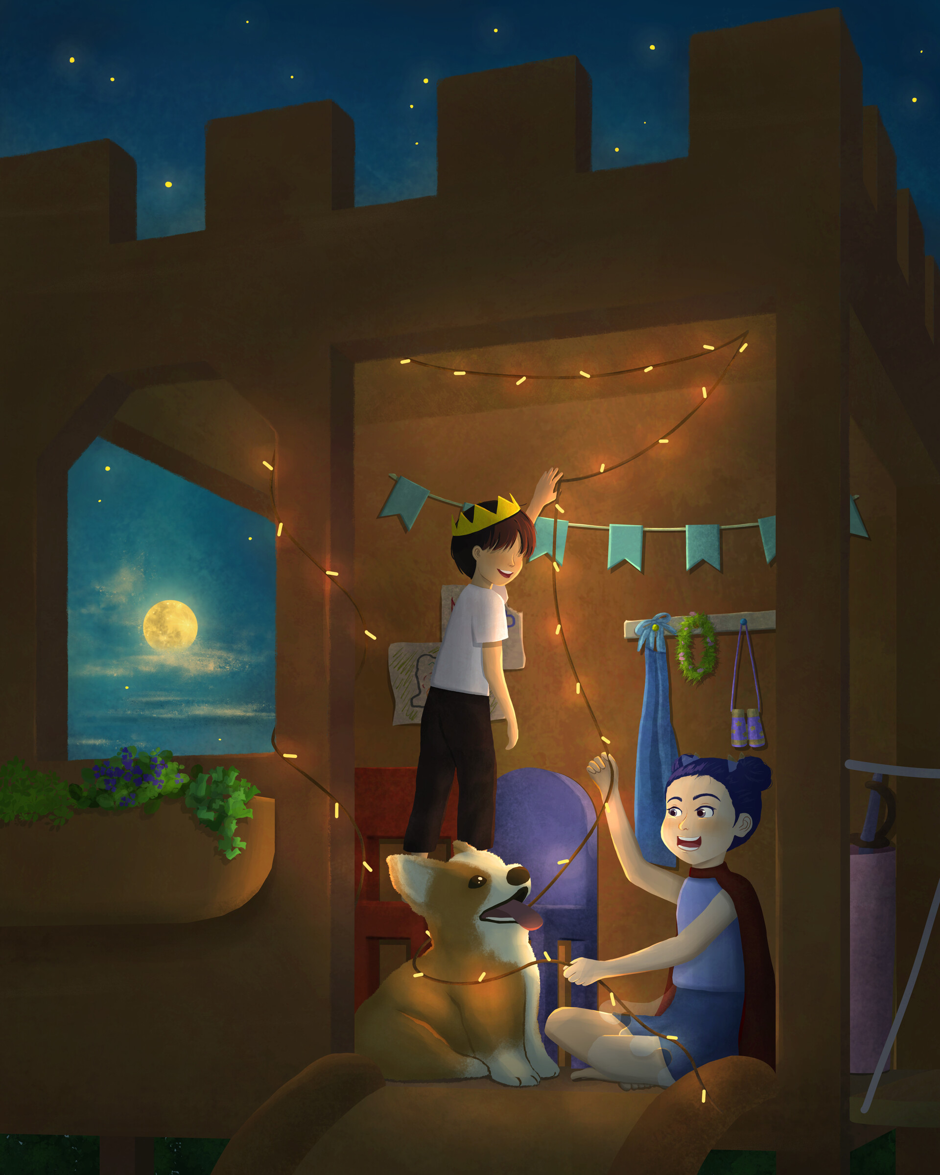 ArtStation - Night Fort