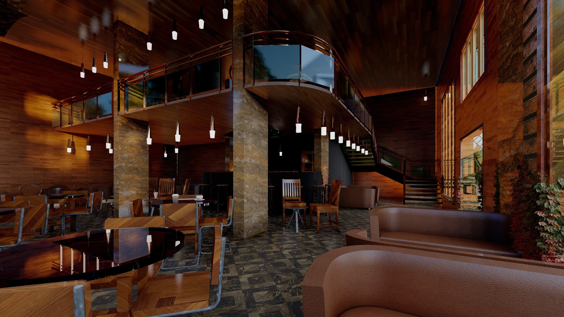 ArtStation - Café interior design