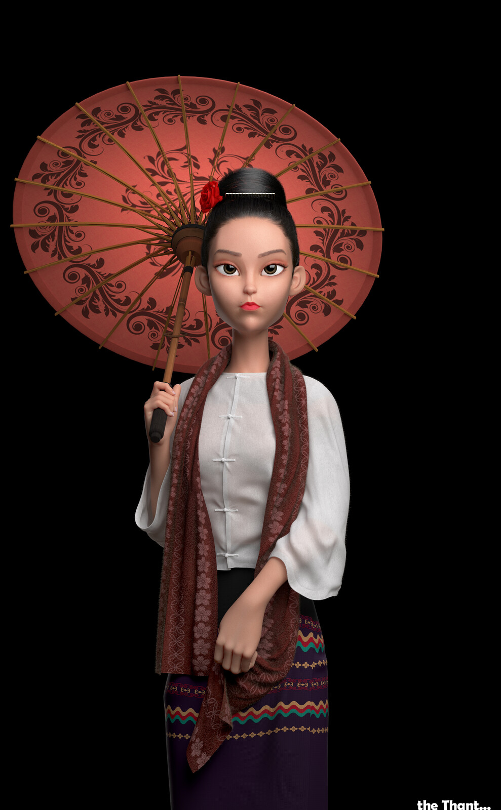 The Thant - Burmese Traditional Girl