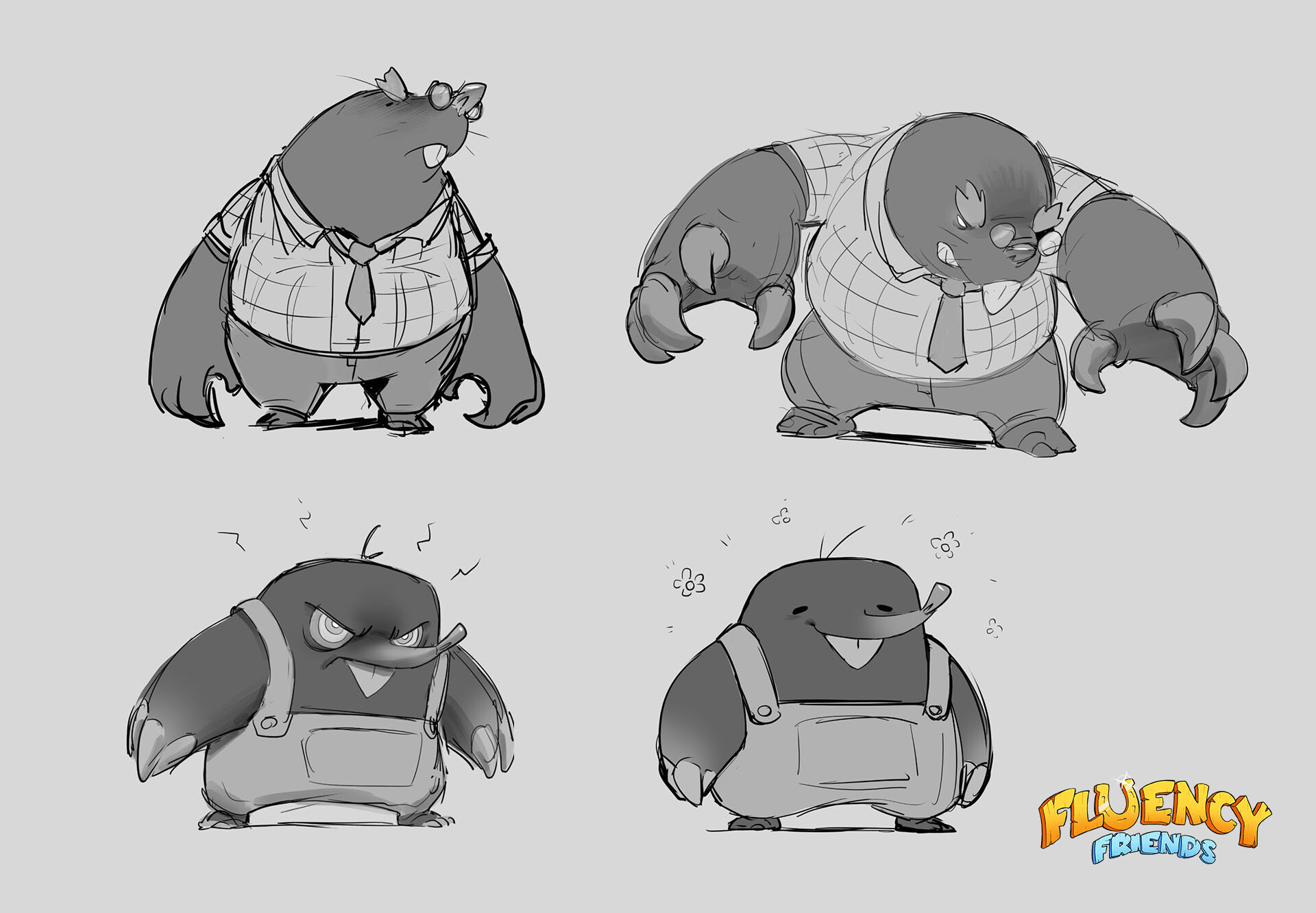 Disney Cartoon Mole With Glasses