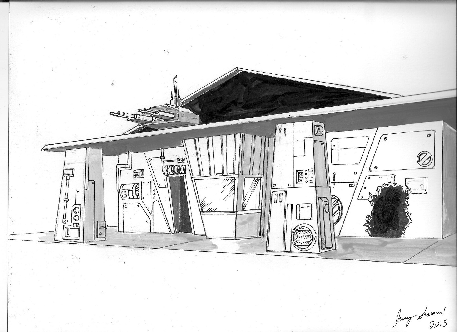 ArtStation - Laser Tag Building Concept #1