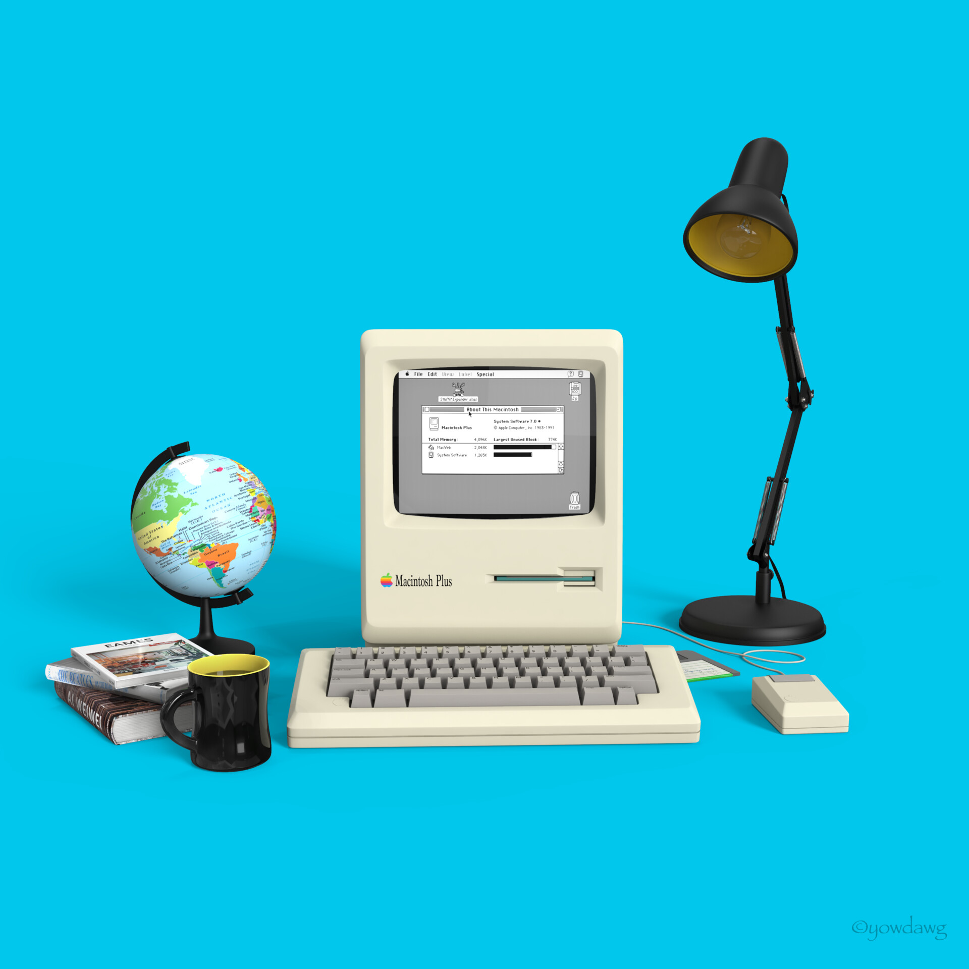 ArtStation - Macintosh Plus