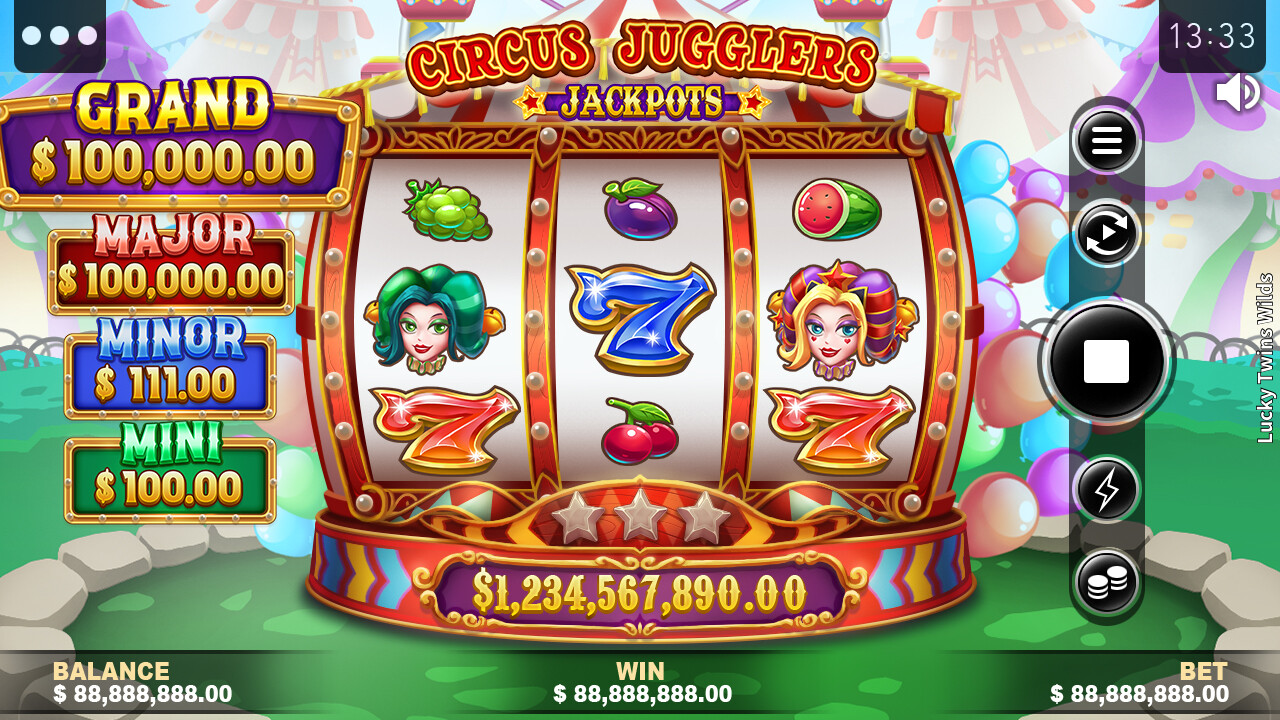 circus jugglers jackpots