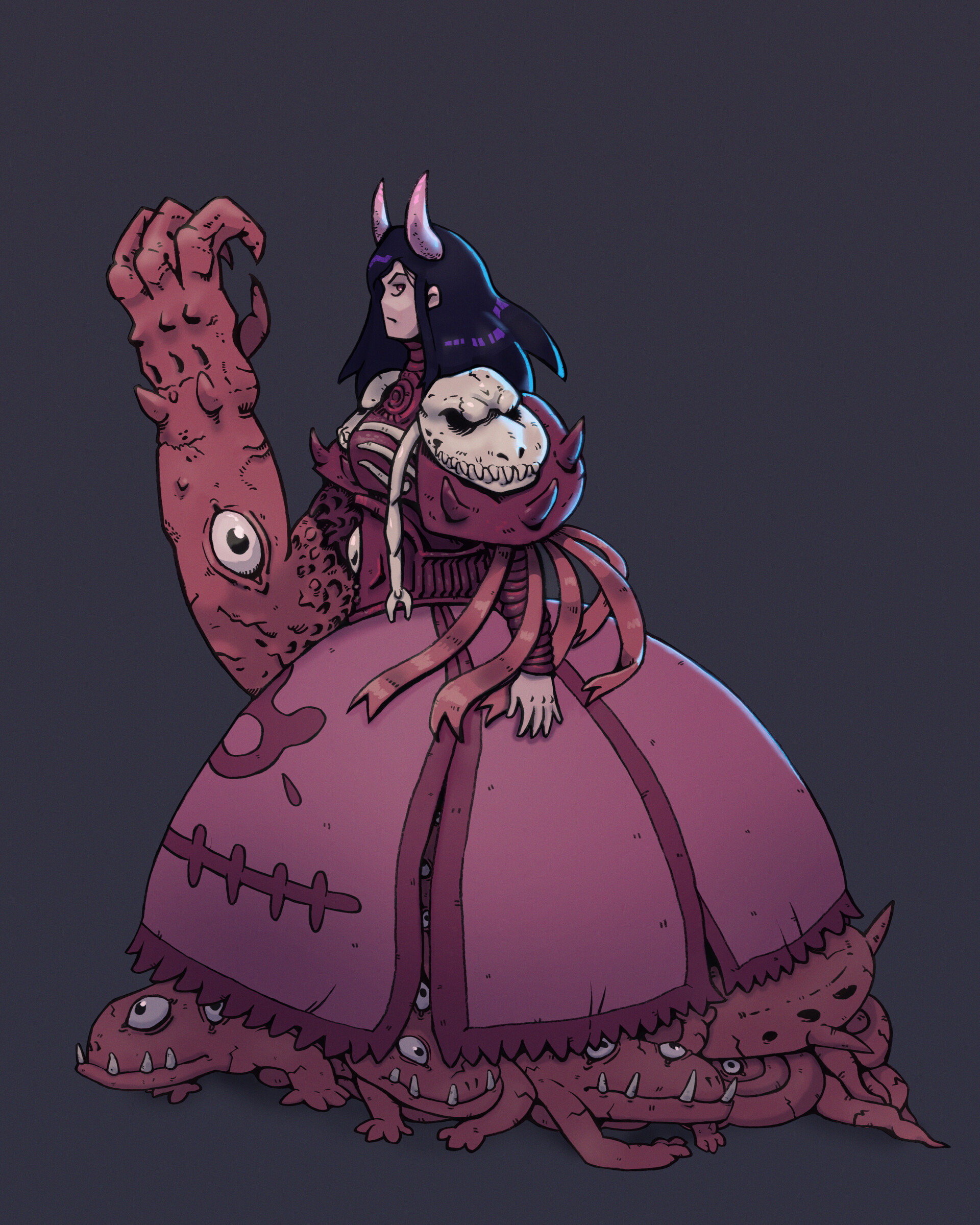 ArtStation - DTIYS Demon Princess Sorcerer and her court