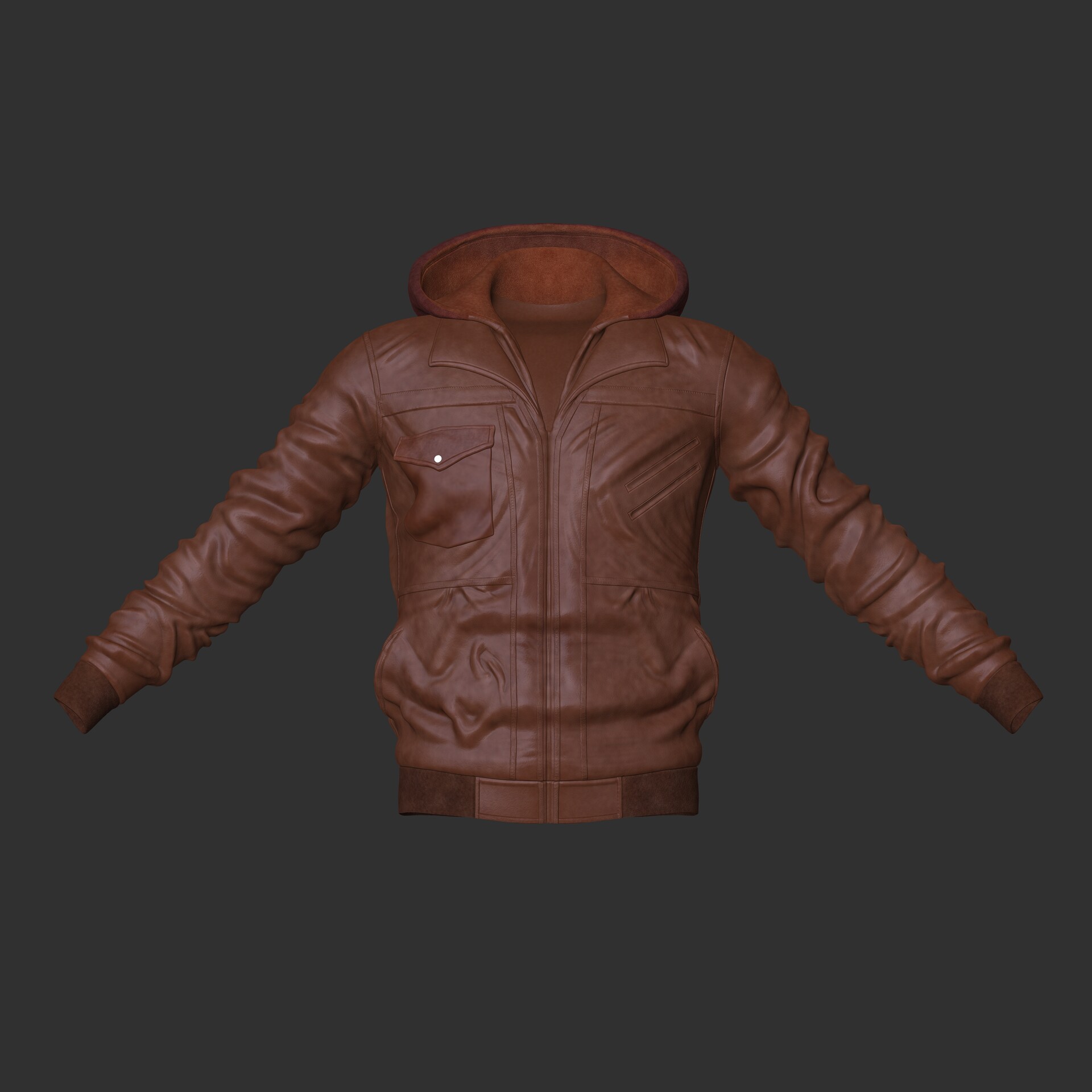 ArtStation - leather jacket