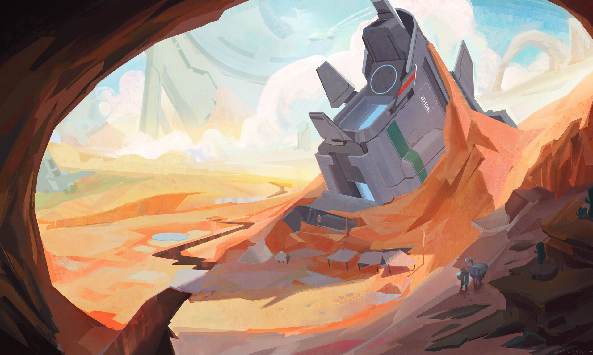 ArtStation - 2d Background painting