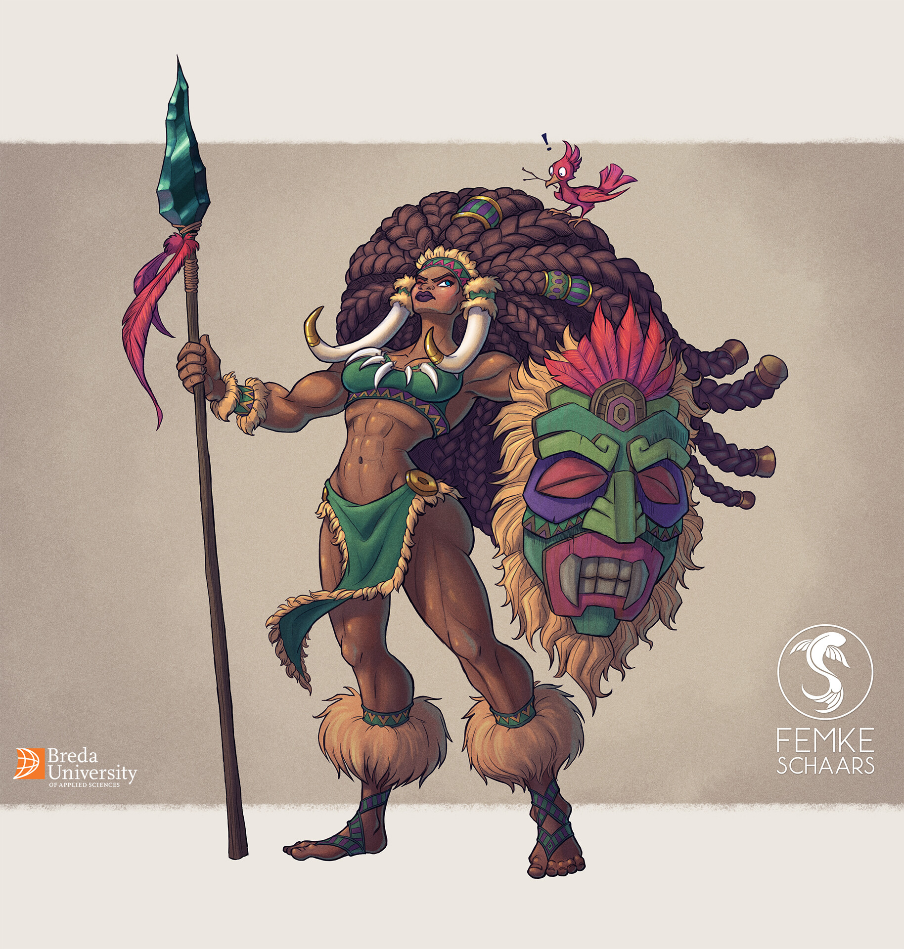 ArtStation - Aztec pirate concepts by Femke Schaars