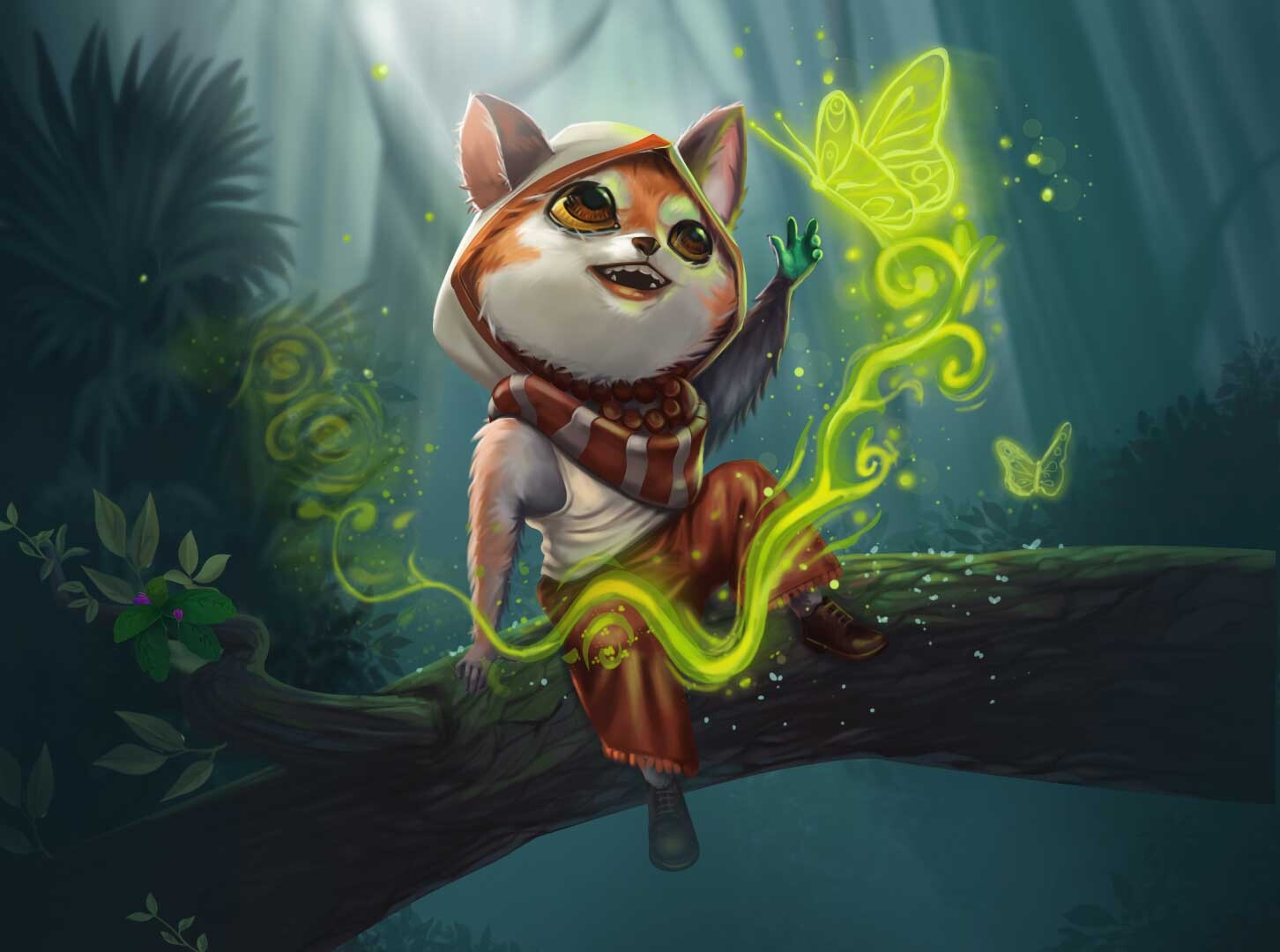 ArtStation - kitty the cat game splash art