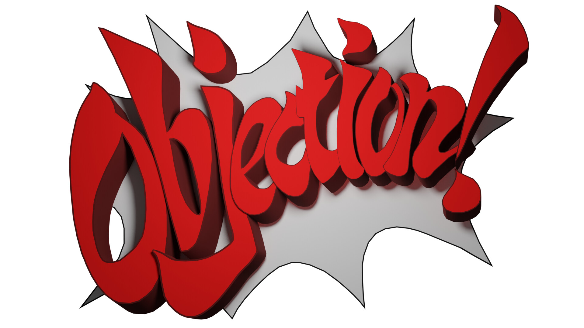 ArtStation - "Objection!" 3D Model