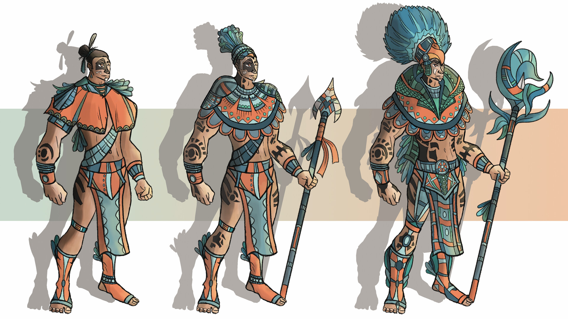 ArtStation - Warrior character design evolution