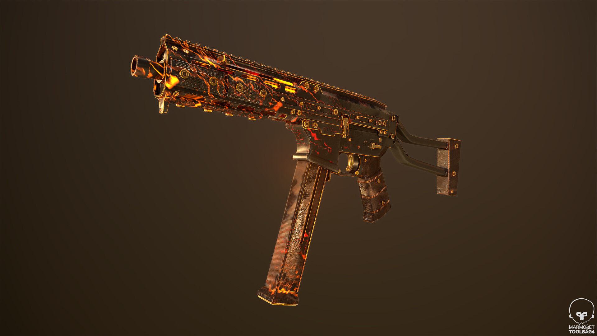 ArtStation - LWRC SMG 45 Custom Skin Example 2