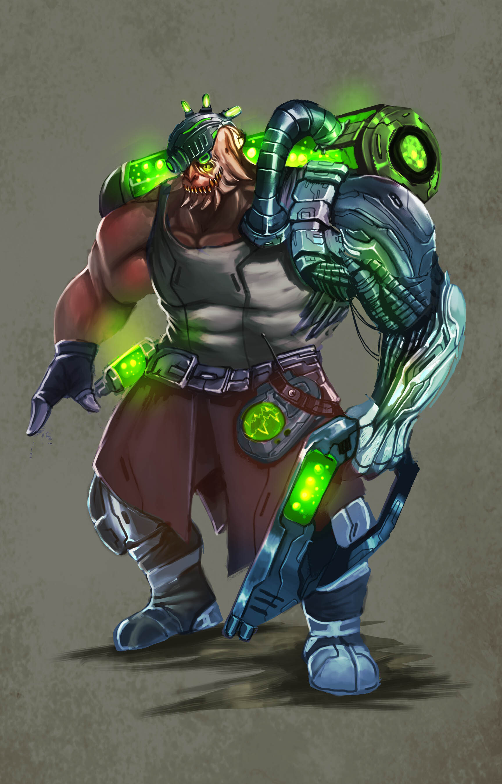 ArtStation - monstrous cyborg