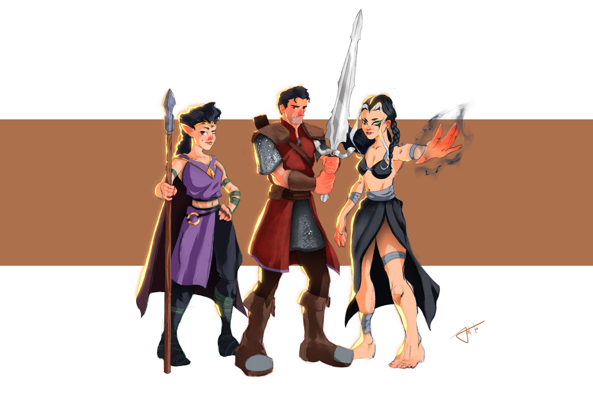 ArtStation - Dungeons and Dragons Group