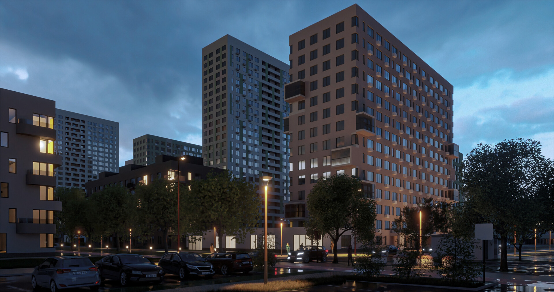 ArtStation - Visualization of the city block