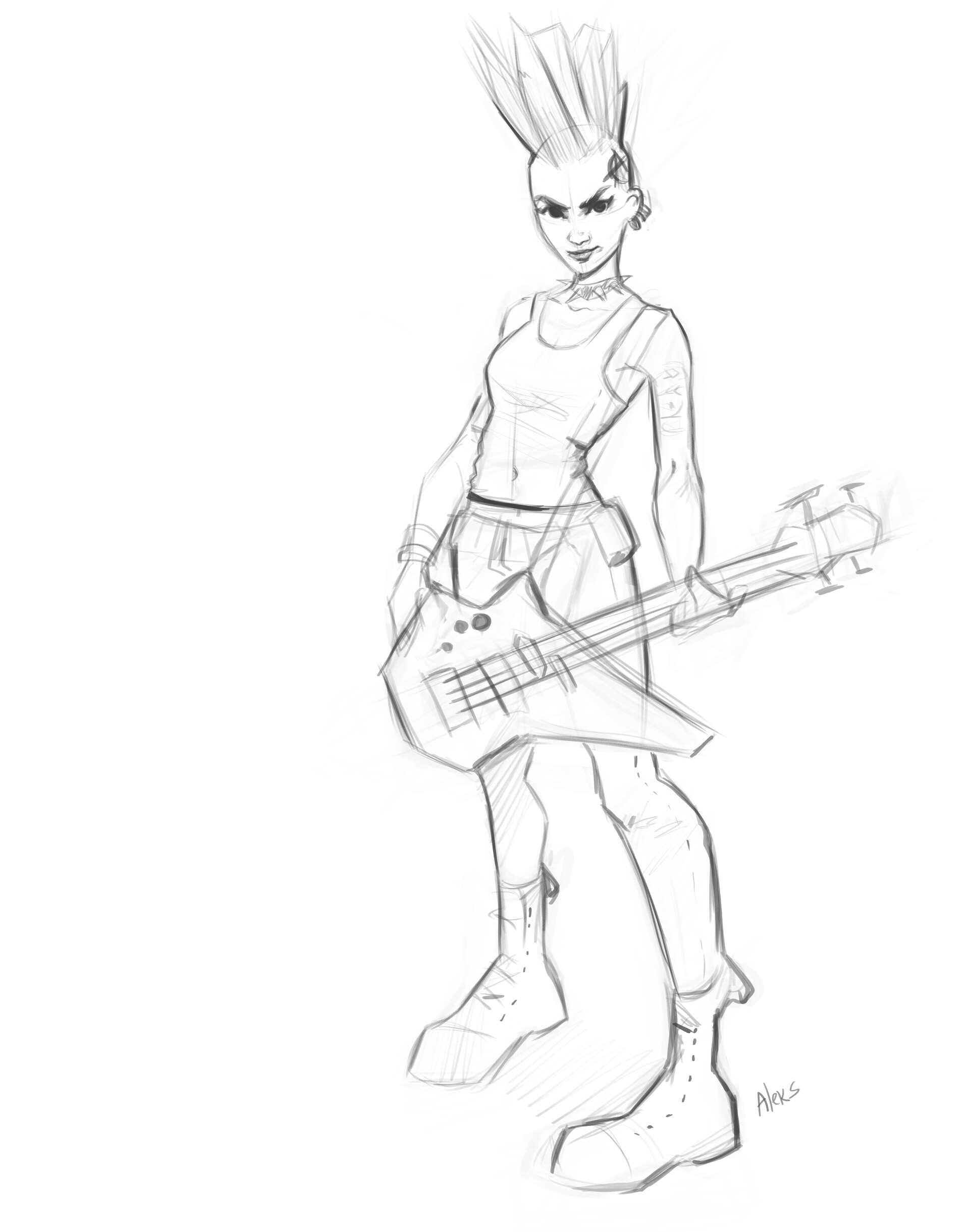 ArtStation - Punk girl