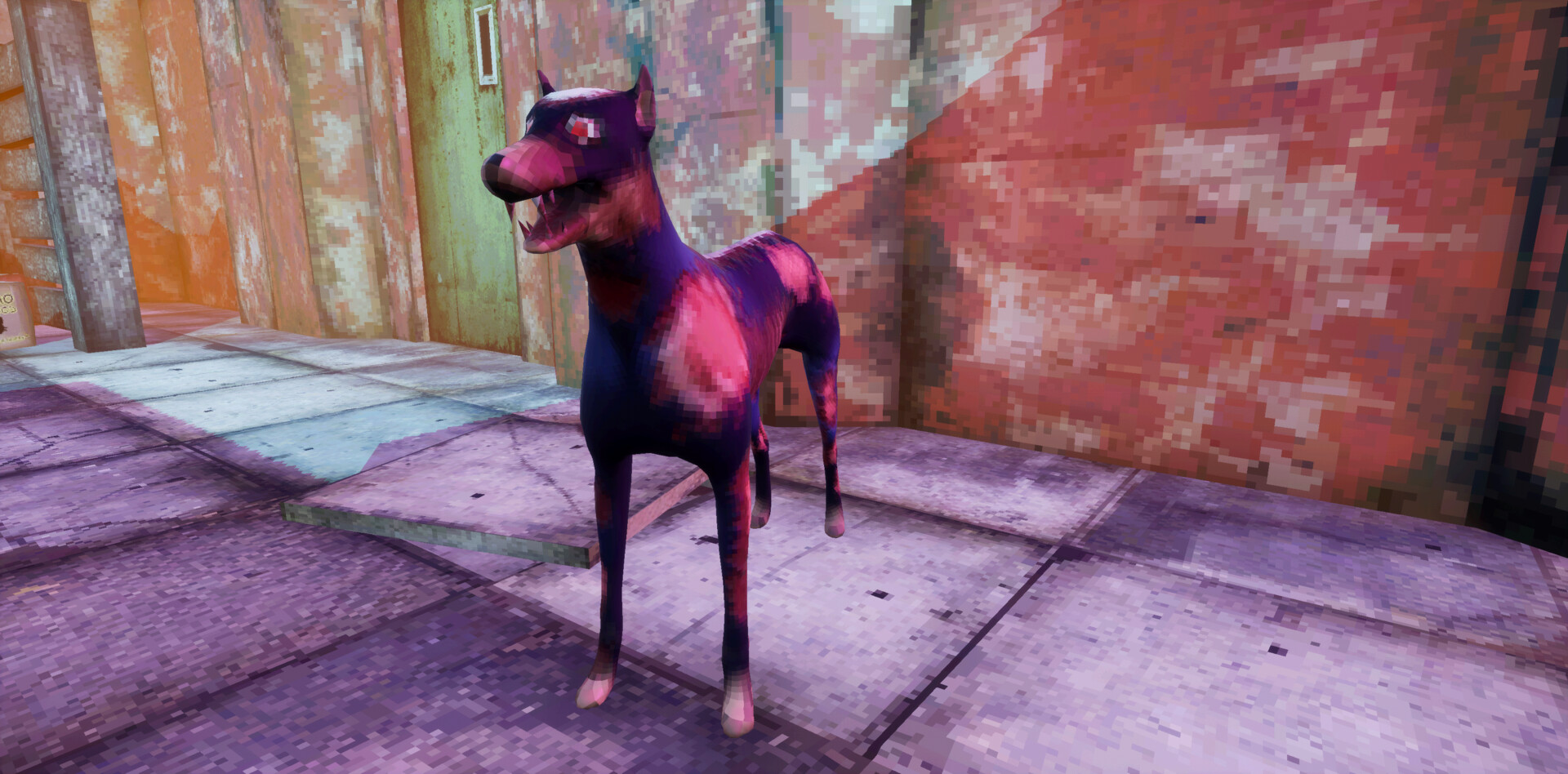 ArtStation - Ps1 style horror game zombie dog