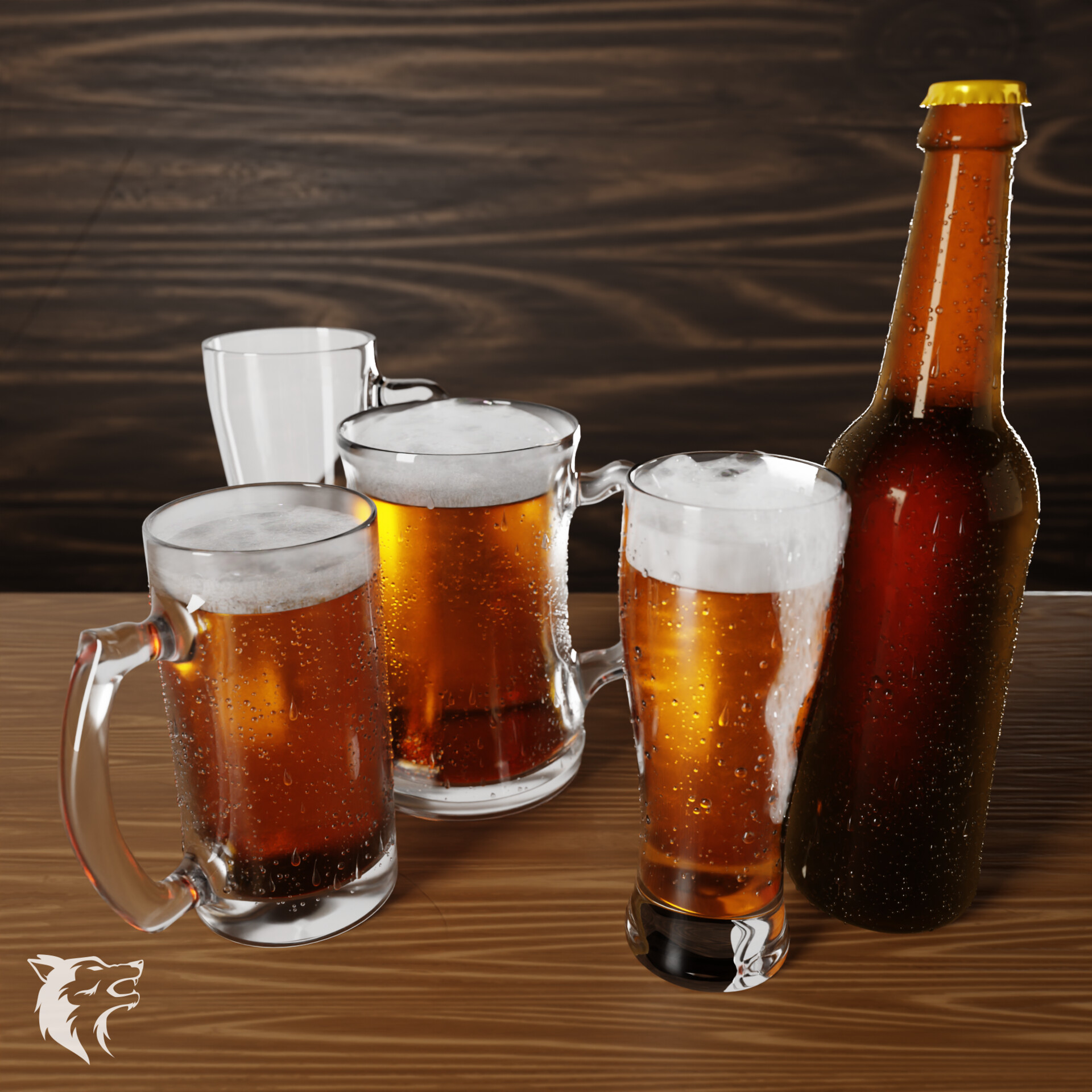 ArtStation - Assets Model - Beer Render