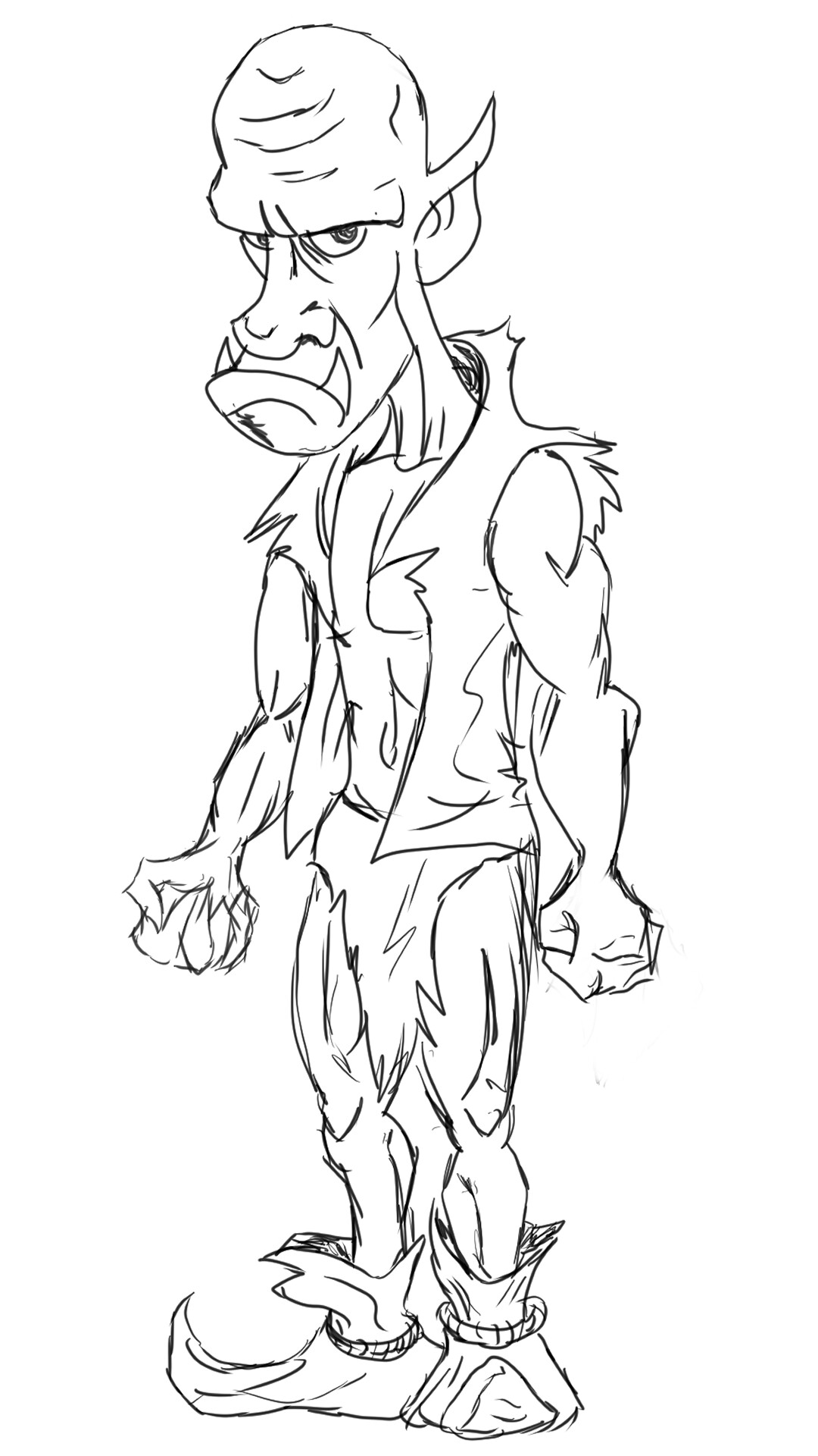 ArtStation - Tall Goblin Classic RPG Style Sketch