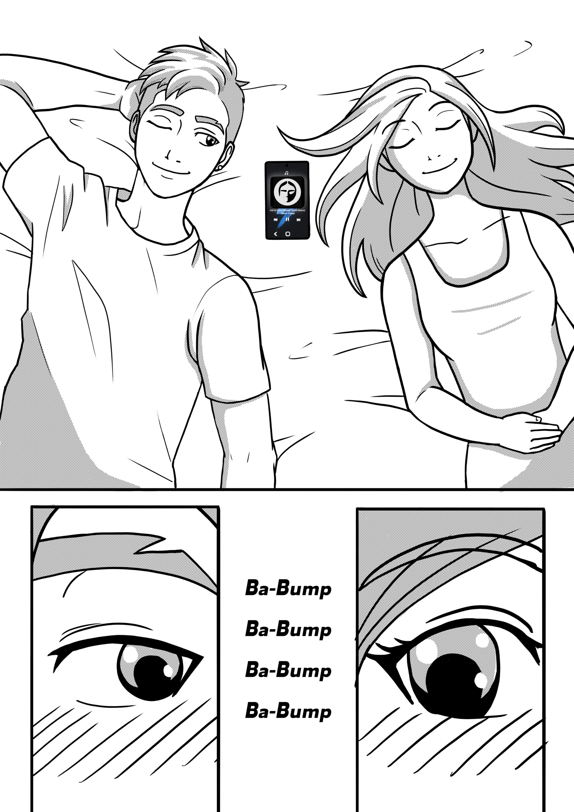 how to draw a first kiss