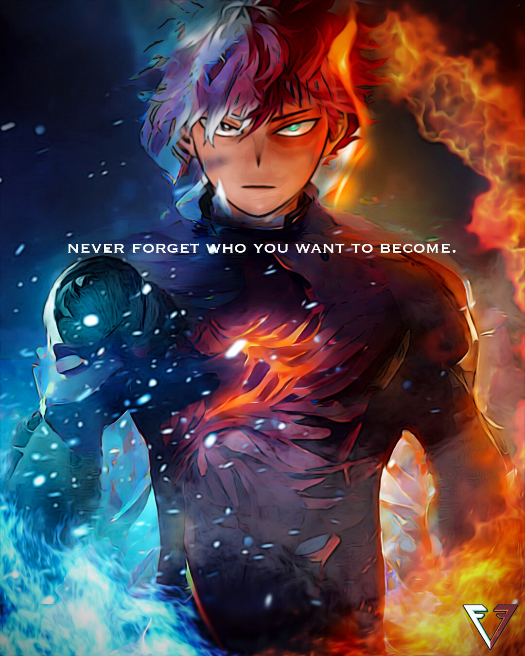 ArtStation - Shoto Todoroki Abstract