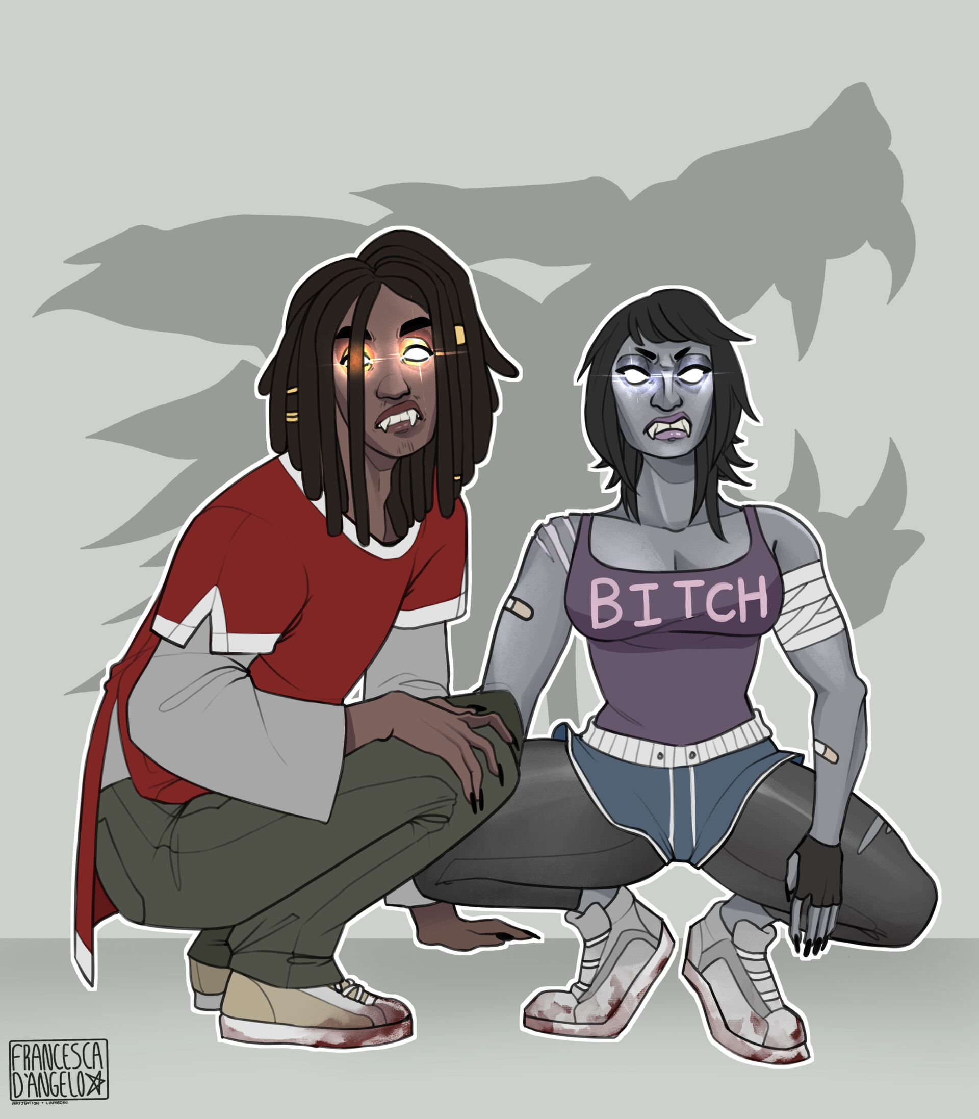 Francesca D'Angelo - Gangrel Redesign - Base Design VTMB