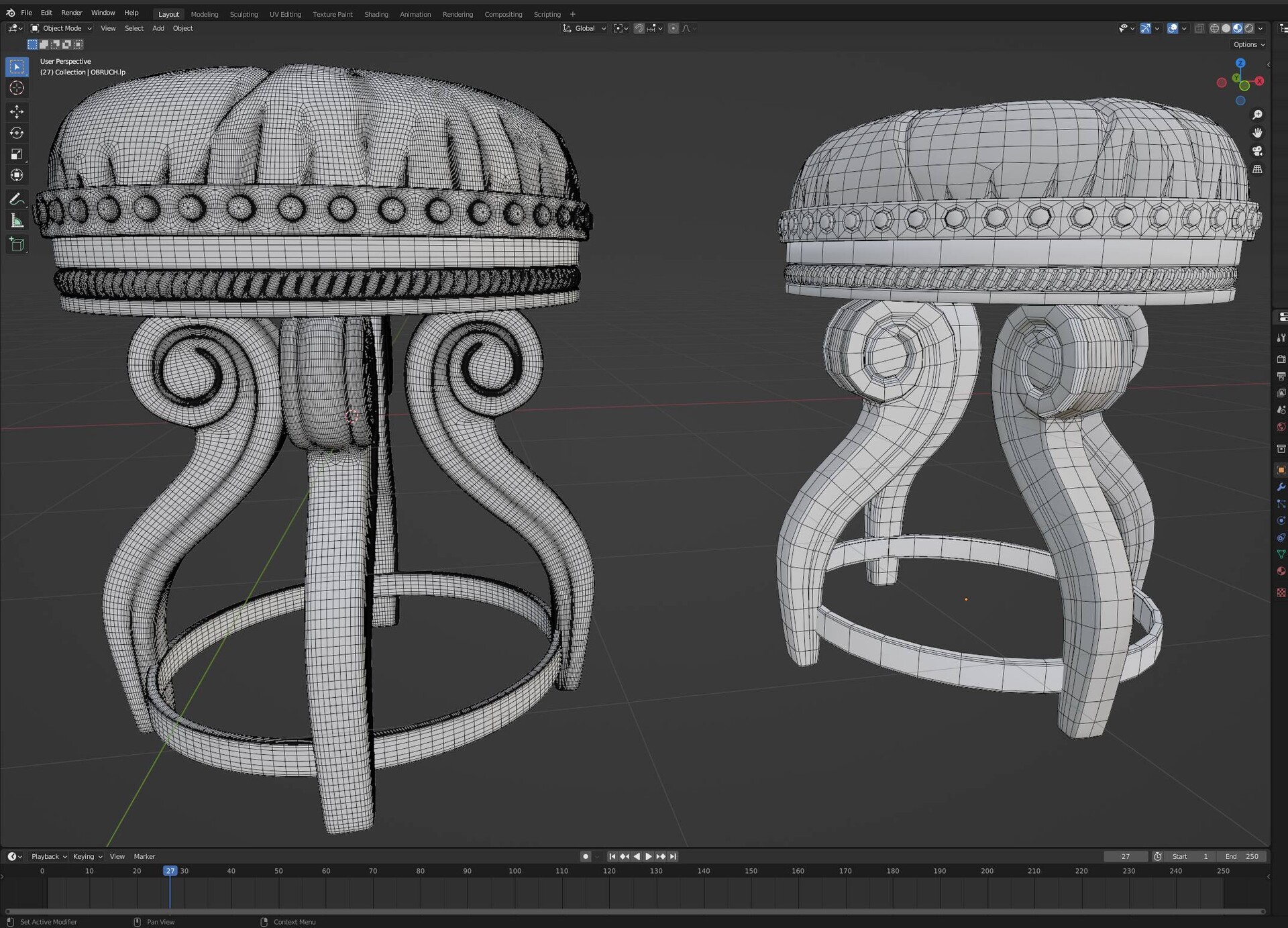 ArtStation - 3D model of a chair