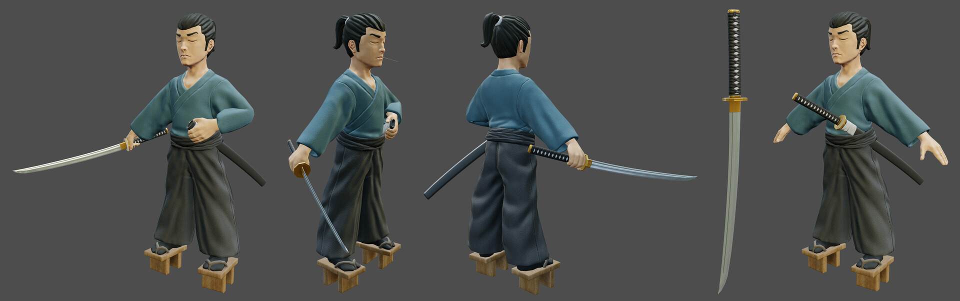 ArtStation - Samurai - Low Poly
