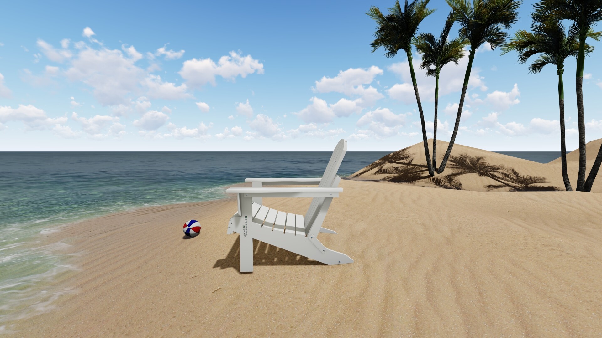 ArtStation - 3d beach chair