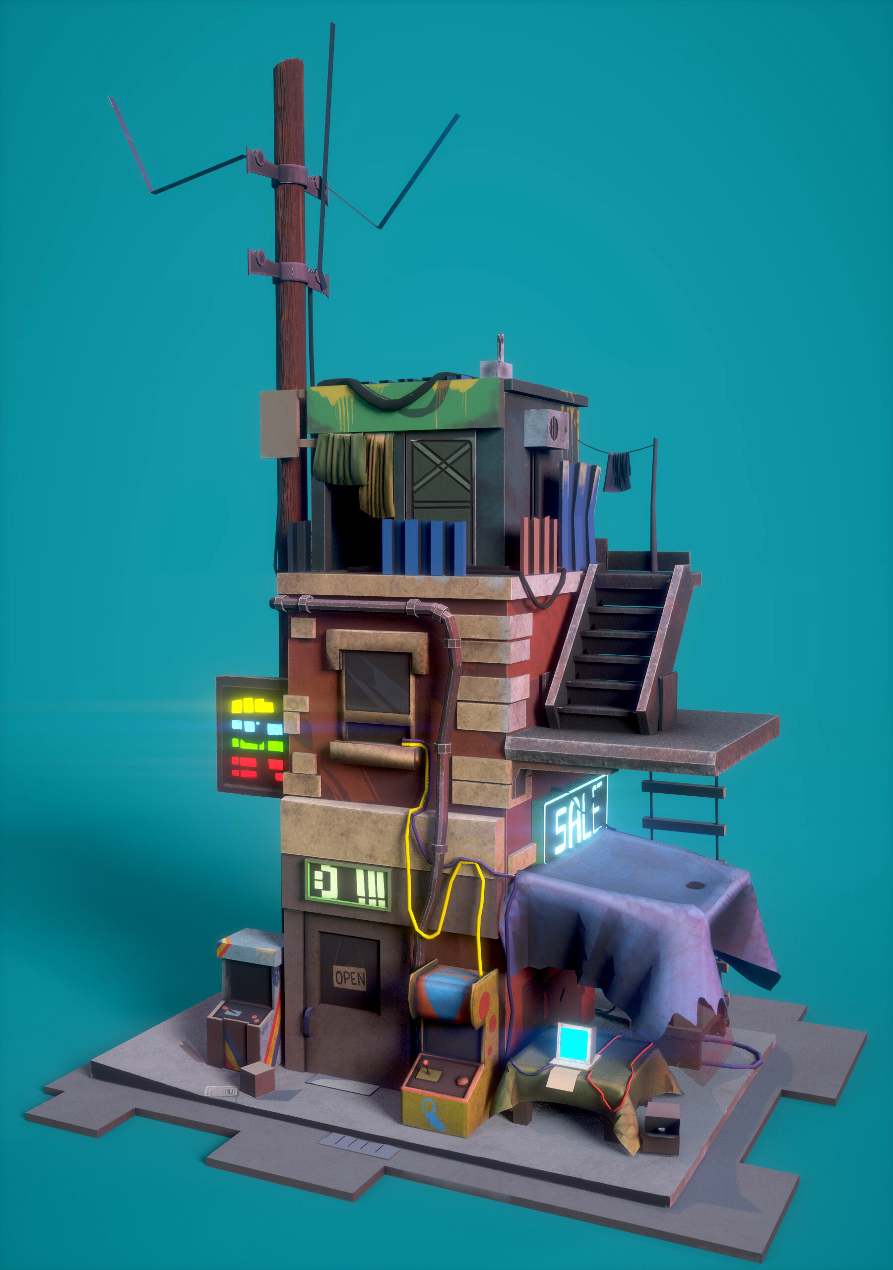 ArtStation - Stylized House.