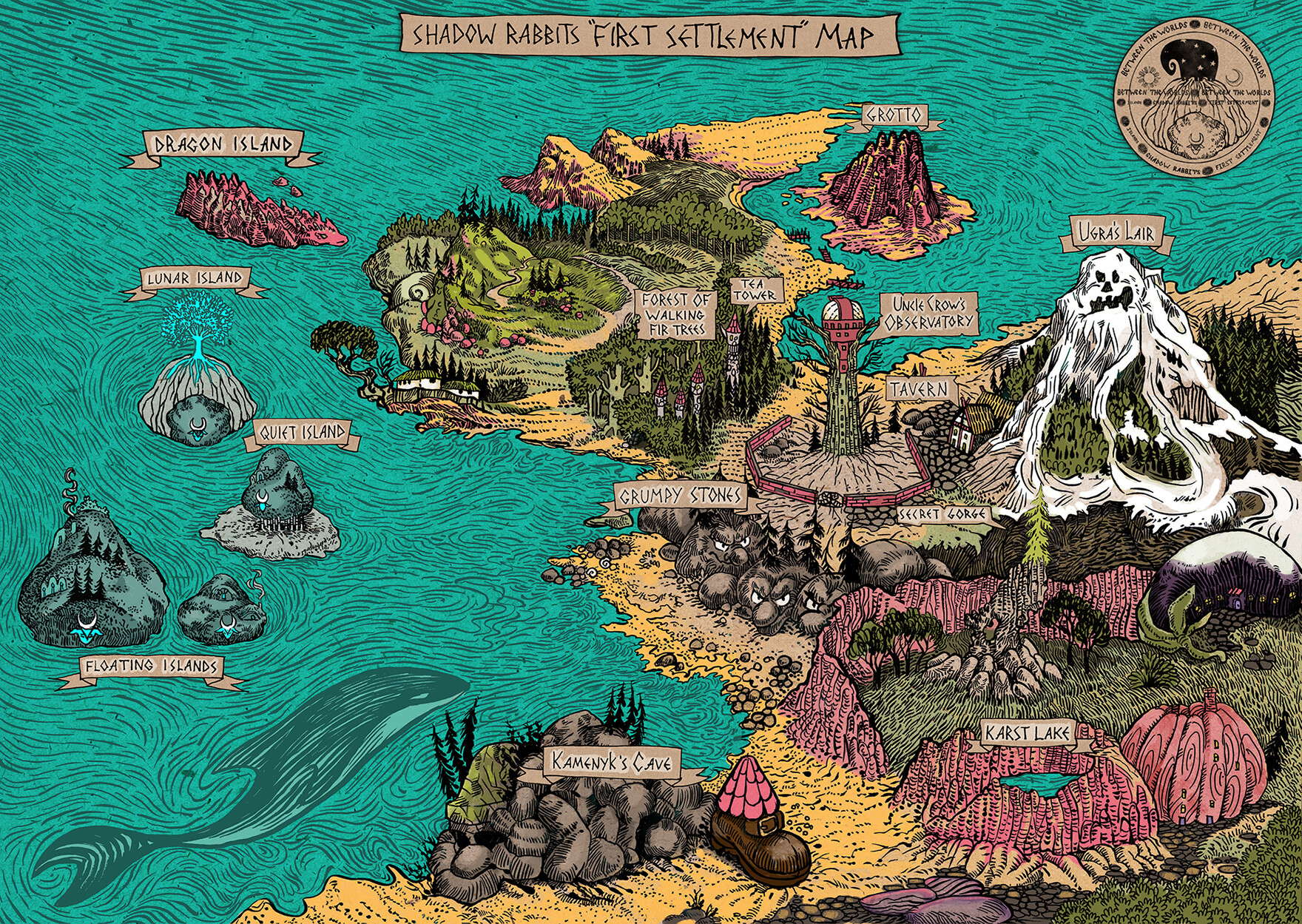 ArtStation - First Settlement Map. Part 1 (test case)