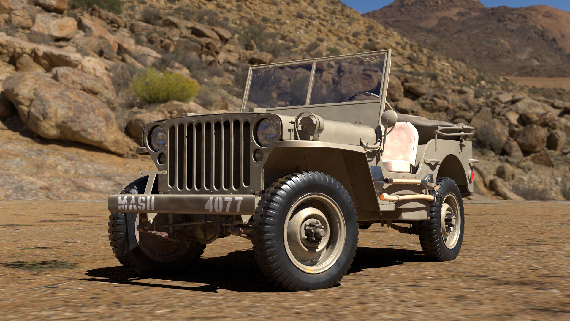 ArtStation - Willys Jeep “Mash” 1944