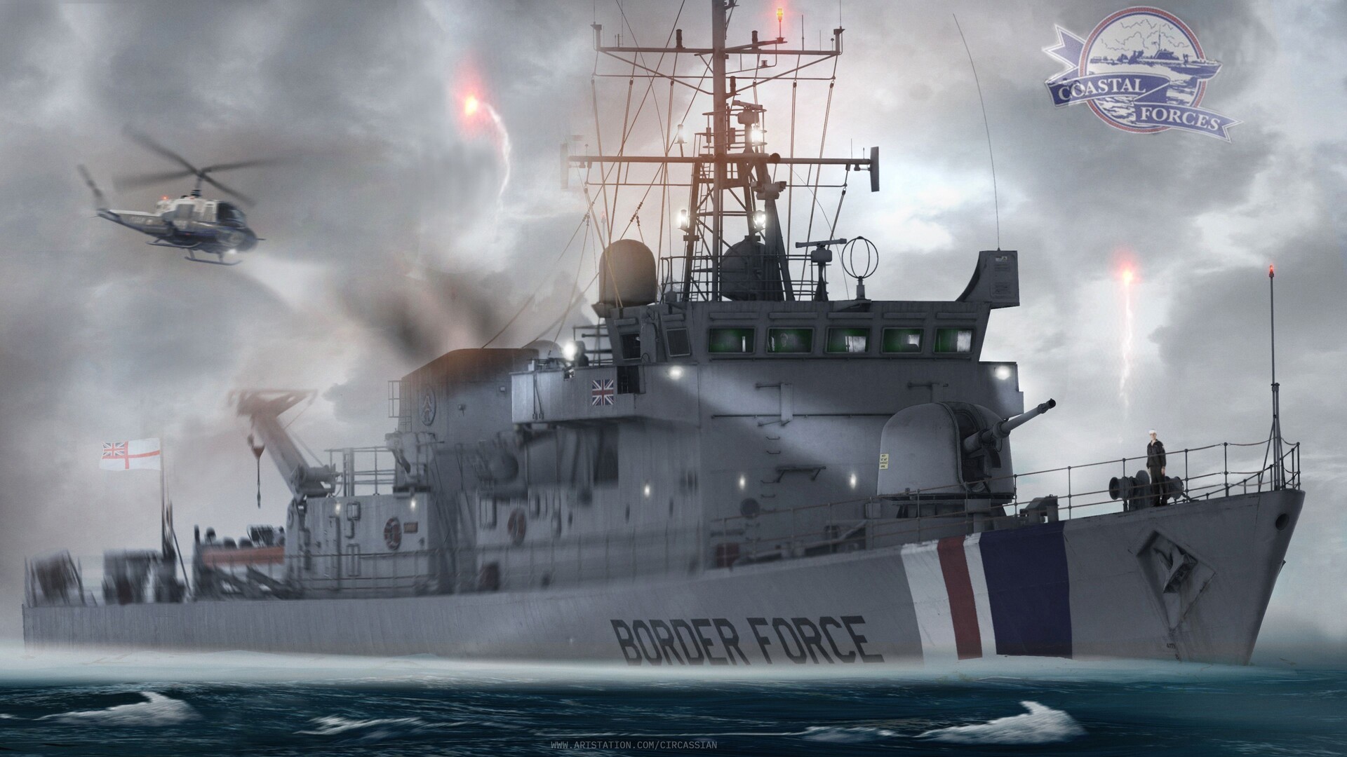 ArtStation - HMS Peacock, Border Force.