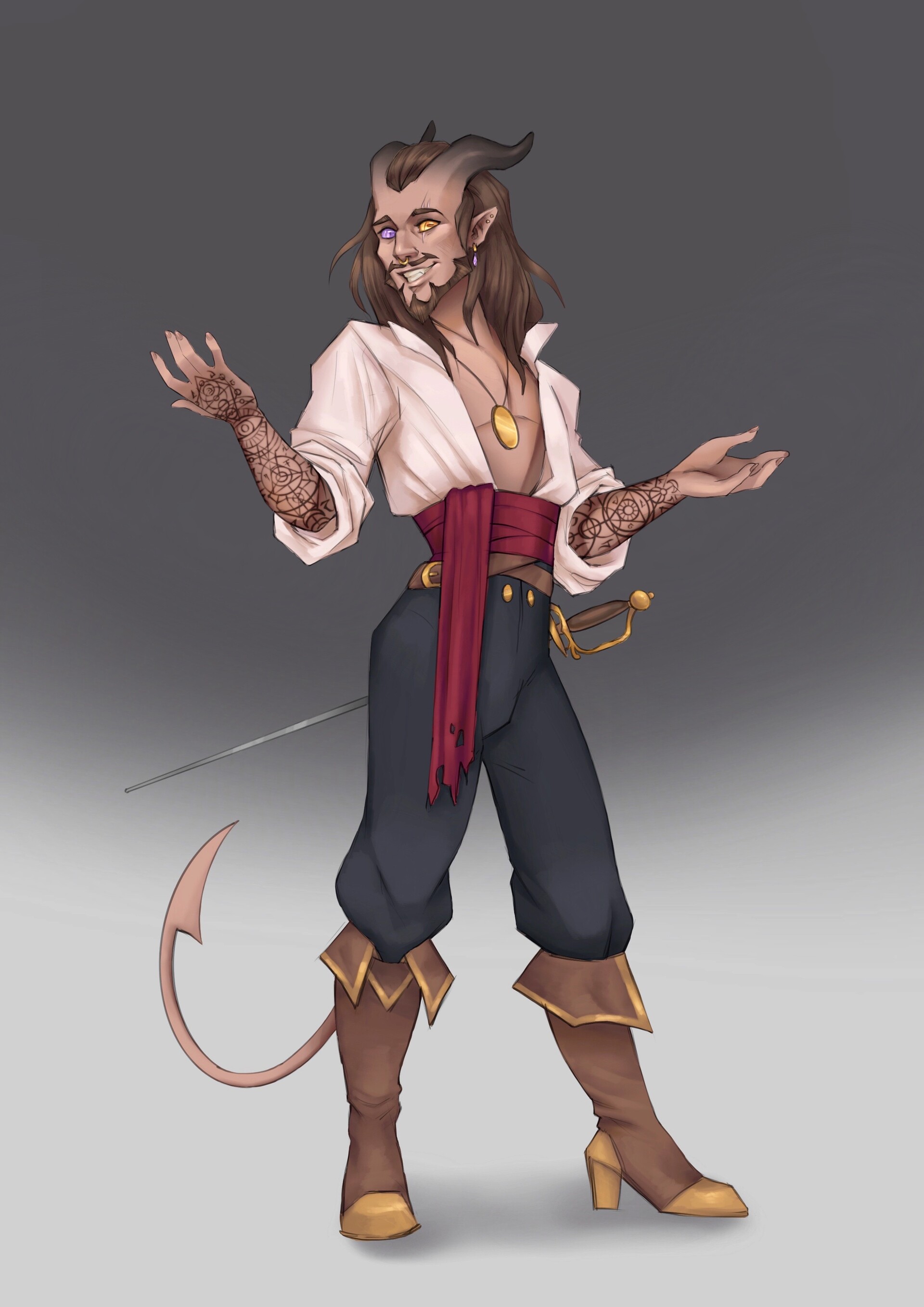 ArtStation - Dungeons and Dragons Tiefling