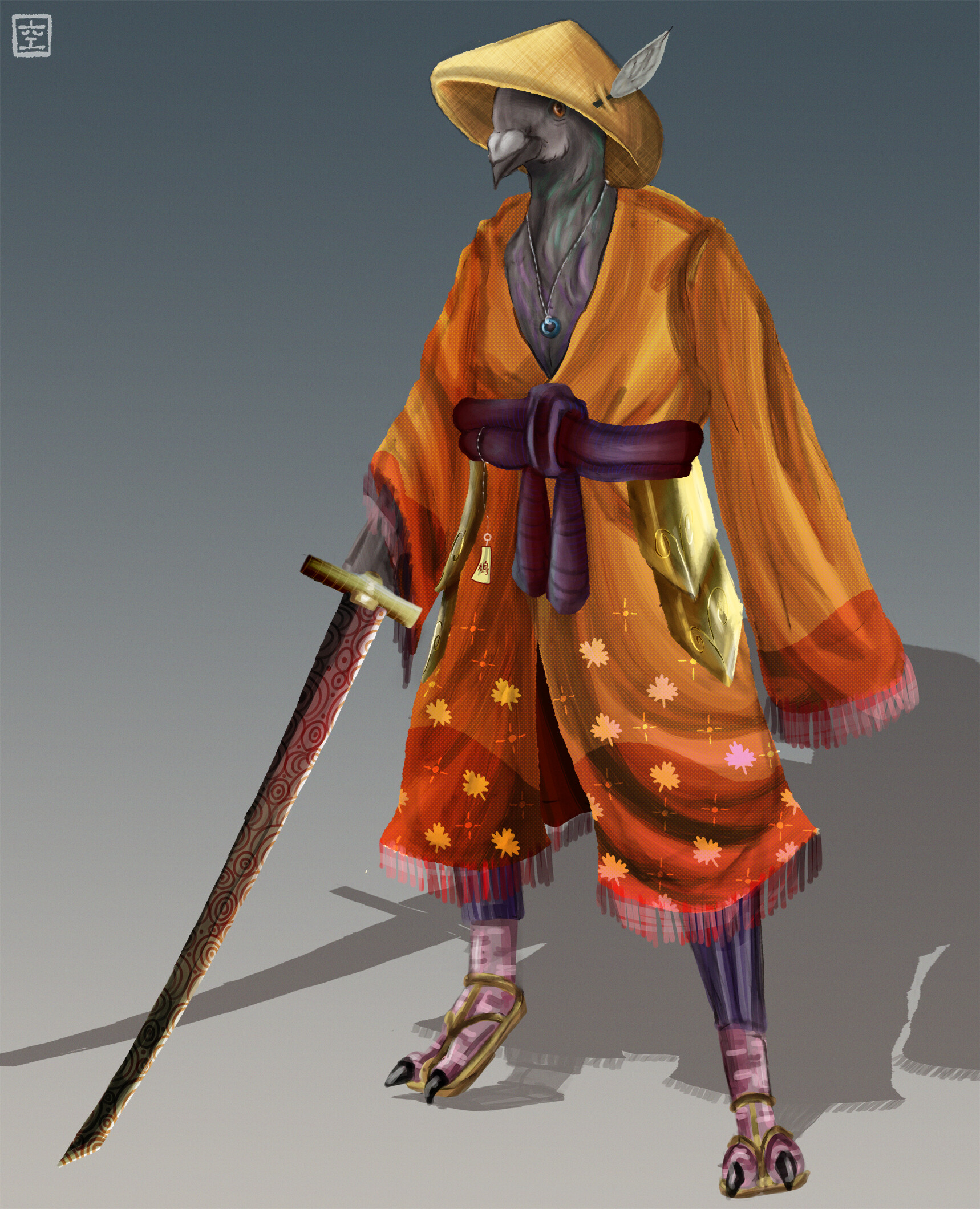 ArtStation - Pigeon Samurai