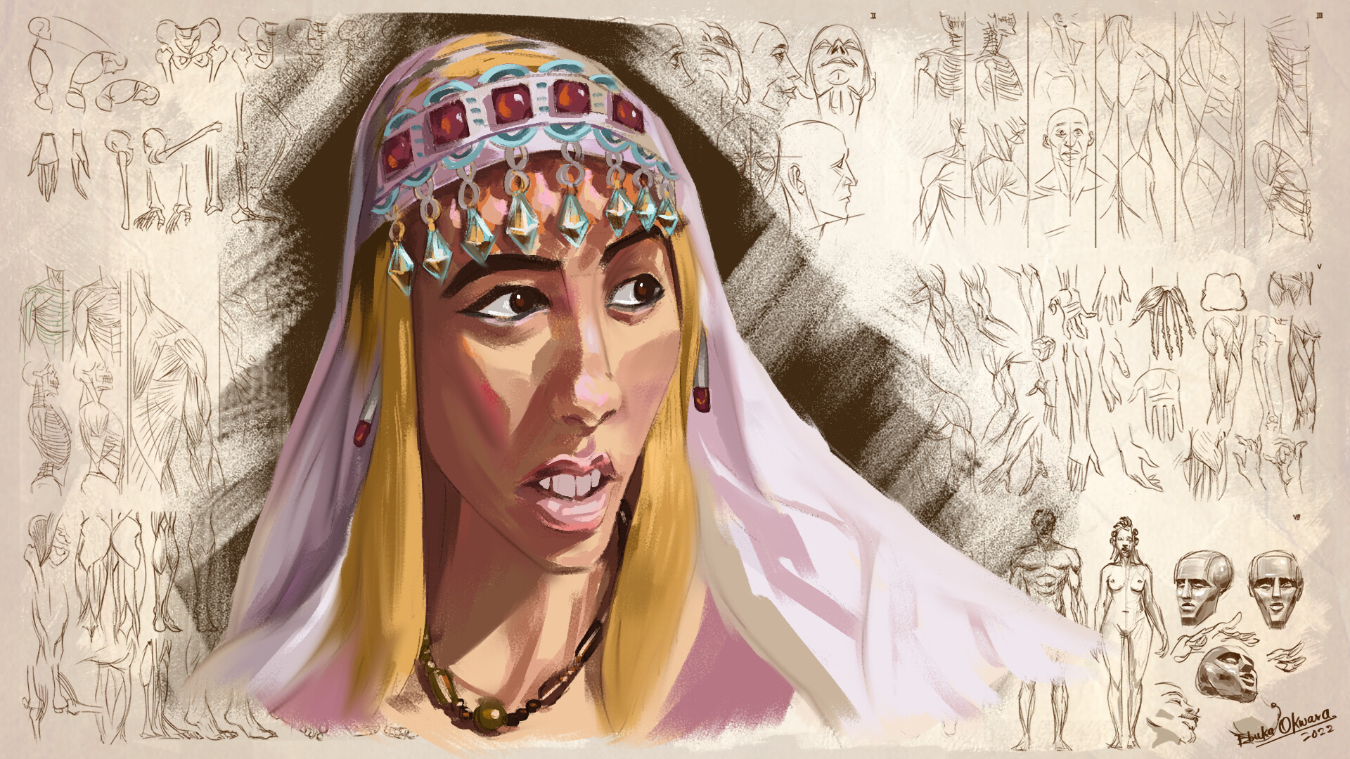 ArtStation - Moroccan lady.