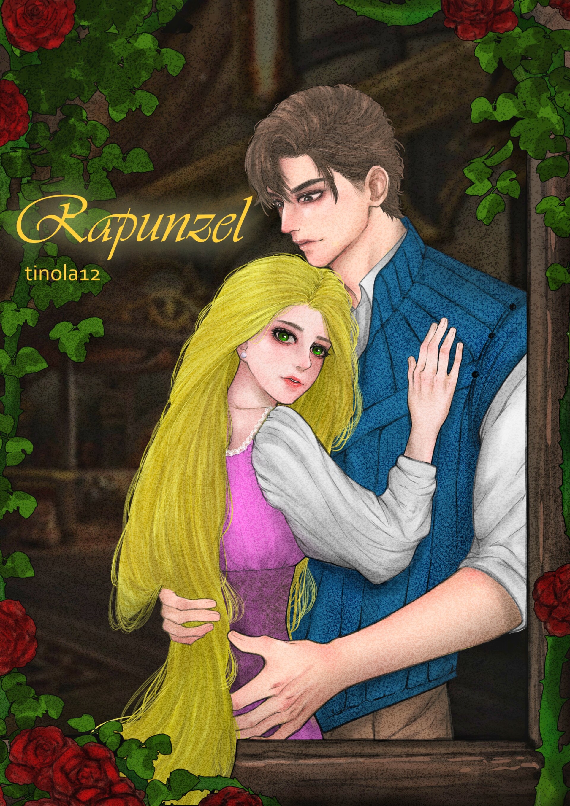 Rapunzel And Flynn Kiss Fan Art