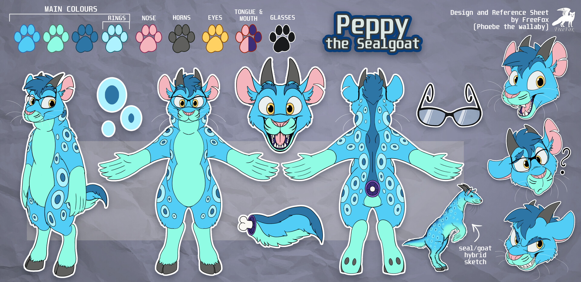 ArtStation - Character Design - Peppy the Sealgoat