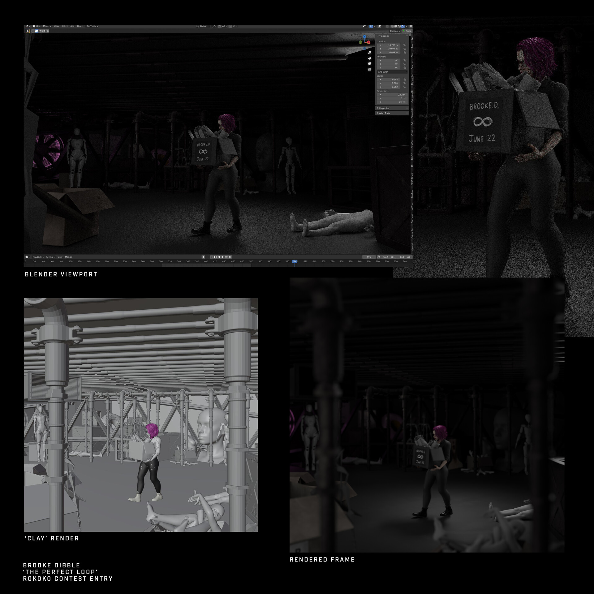 Brooke Dibble - 'The Perfect Loop' - Rokoko animation challenge / first ...