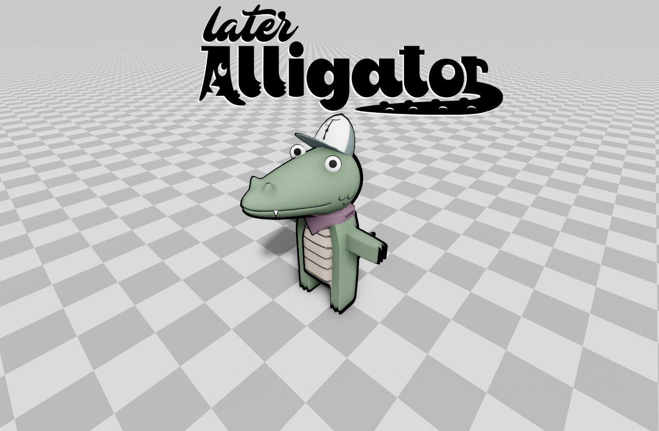 ArtStation - 3D Pat the Alligator