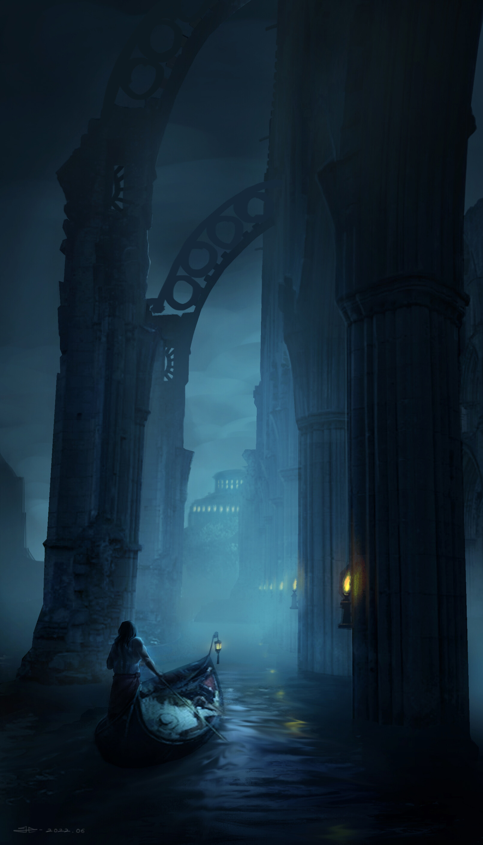 ArtStation - Drowned City - personal study