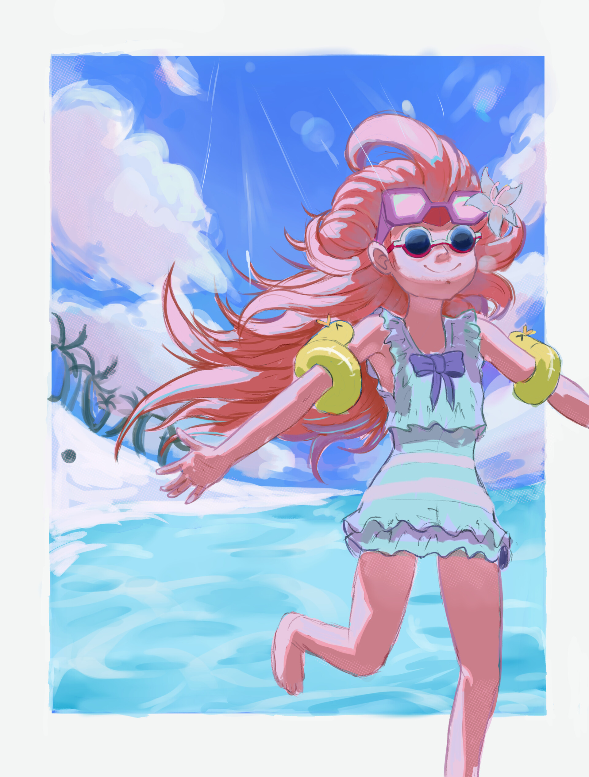 ArtStation - Zoe Pool Party