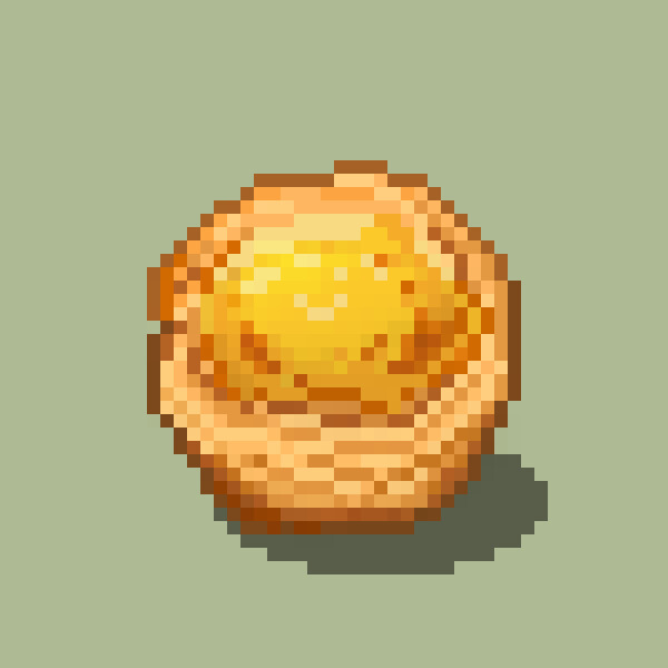 ArtStation - Pixel Egg Tart (32x32)