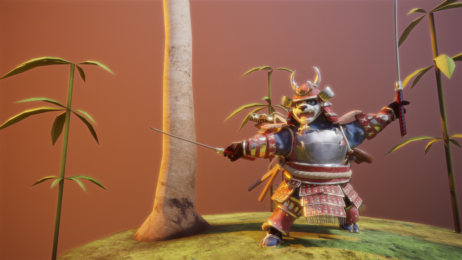 ArtStation - Samurai Panda