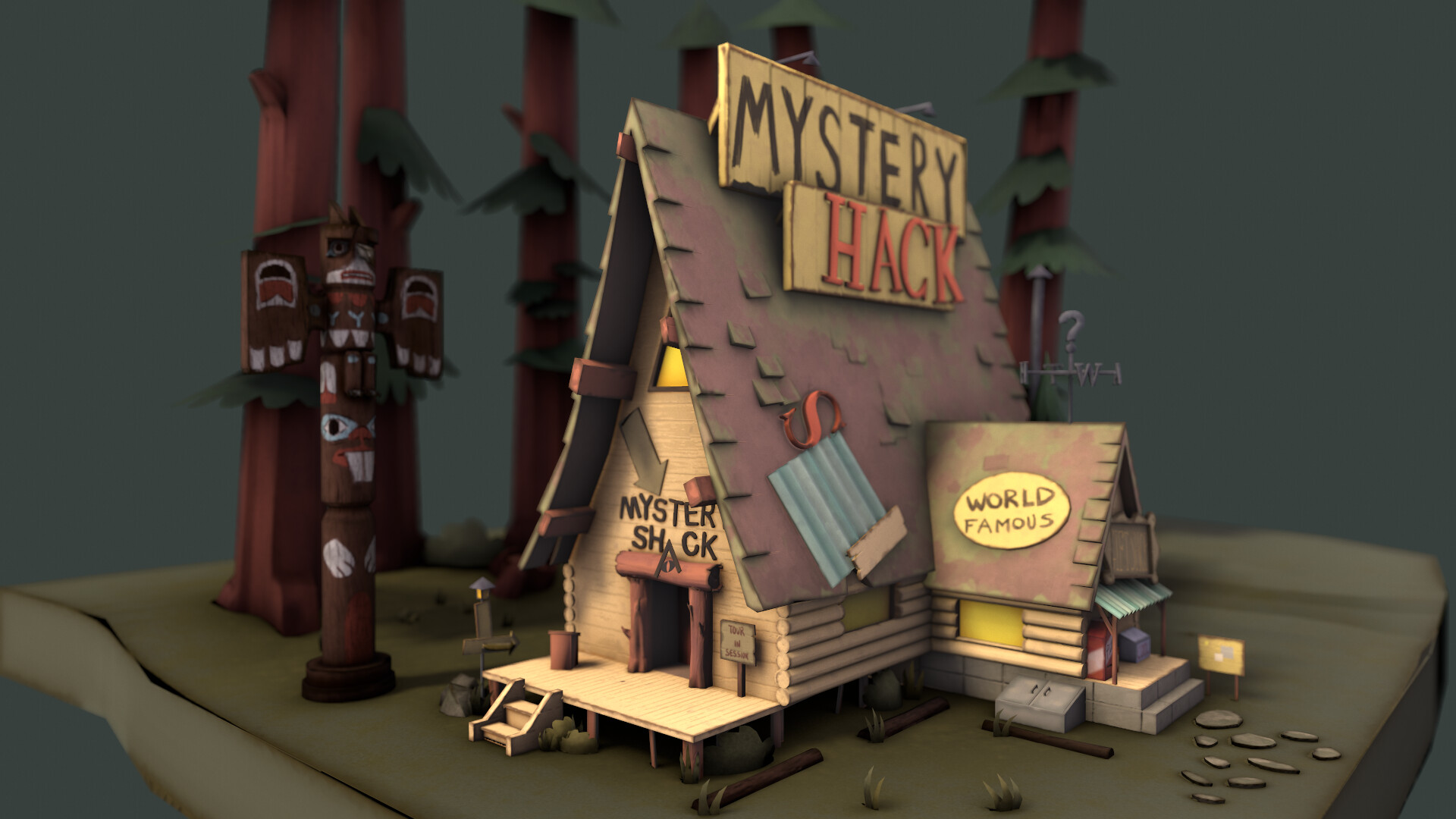 ArtStation - Diorama Mystery Shack