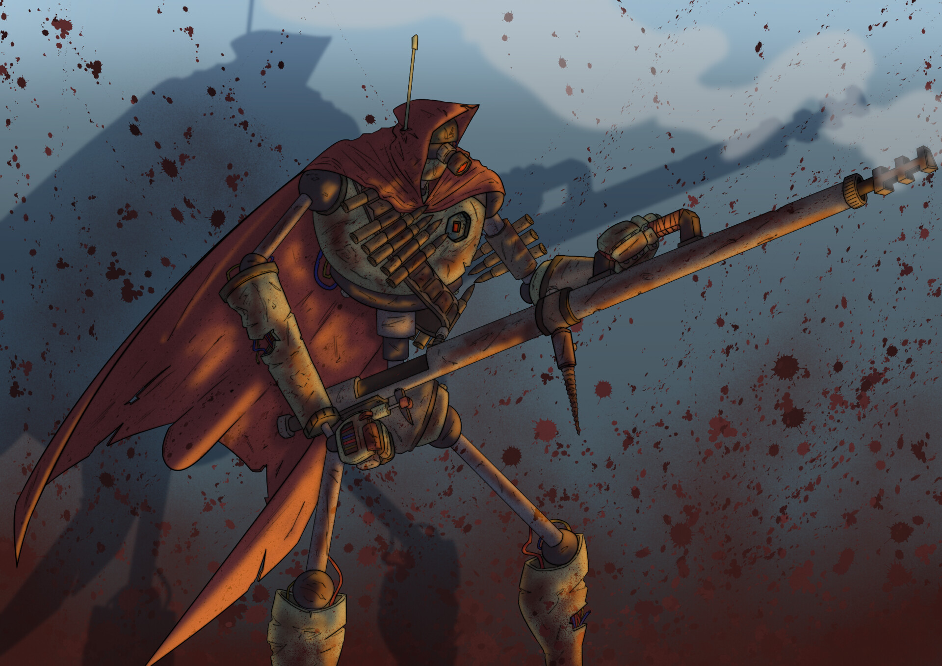 ArtStation - Sniper mech concept