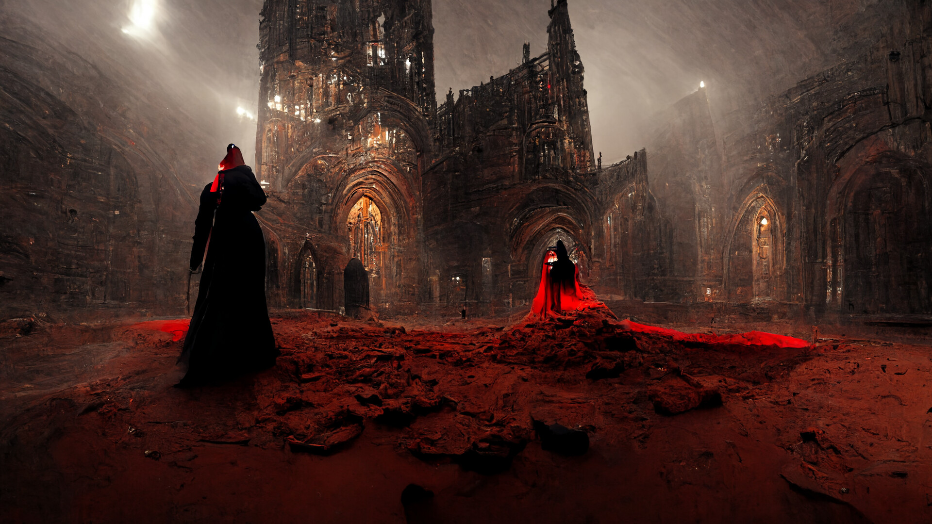 ArtStation - Guests Of Light, Nox Cathedral Blood Sand Chamber Entrance