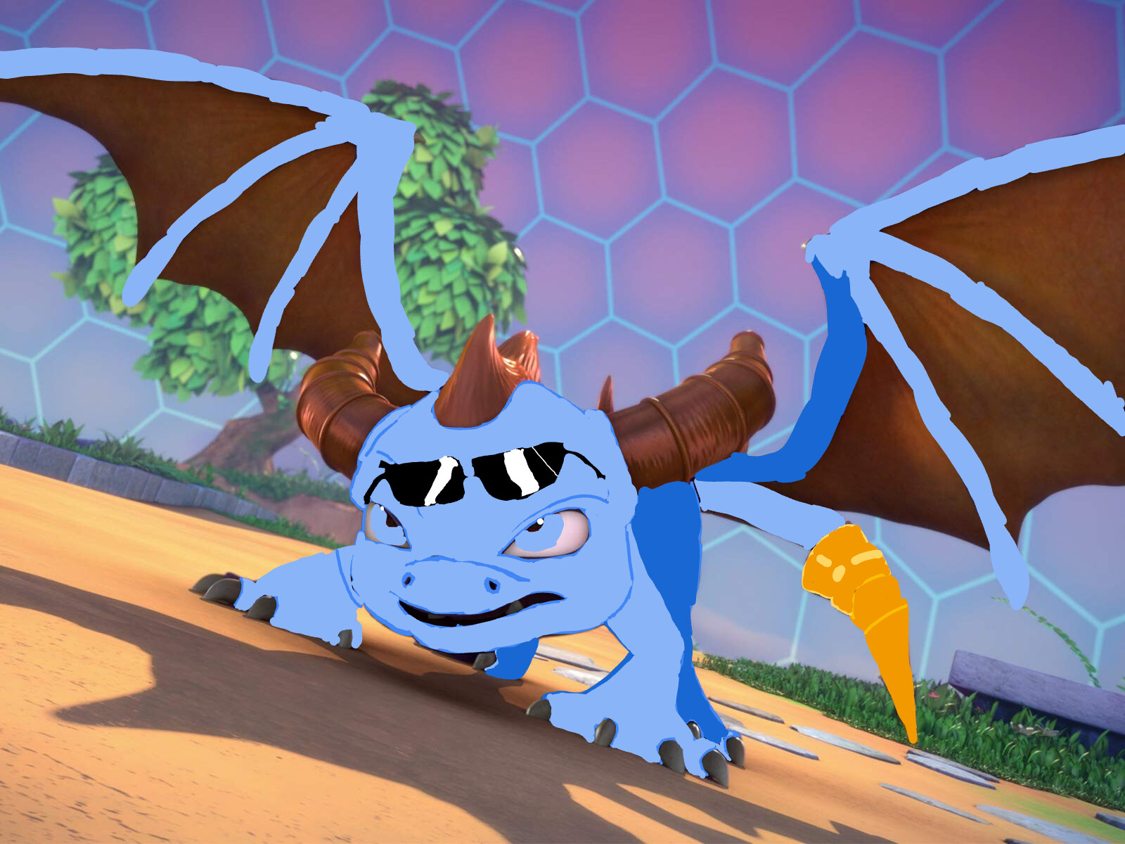 ArtStation - For my friend, Cyan the hedgehog. ( Alternate version.)