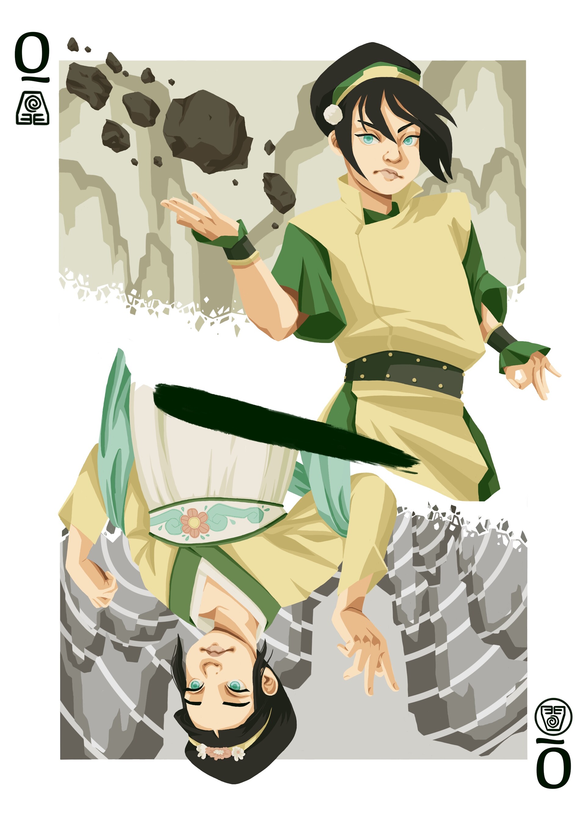 ArtStation - ATLA Earth Queen Card