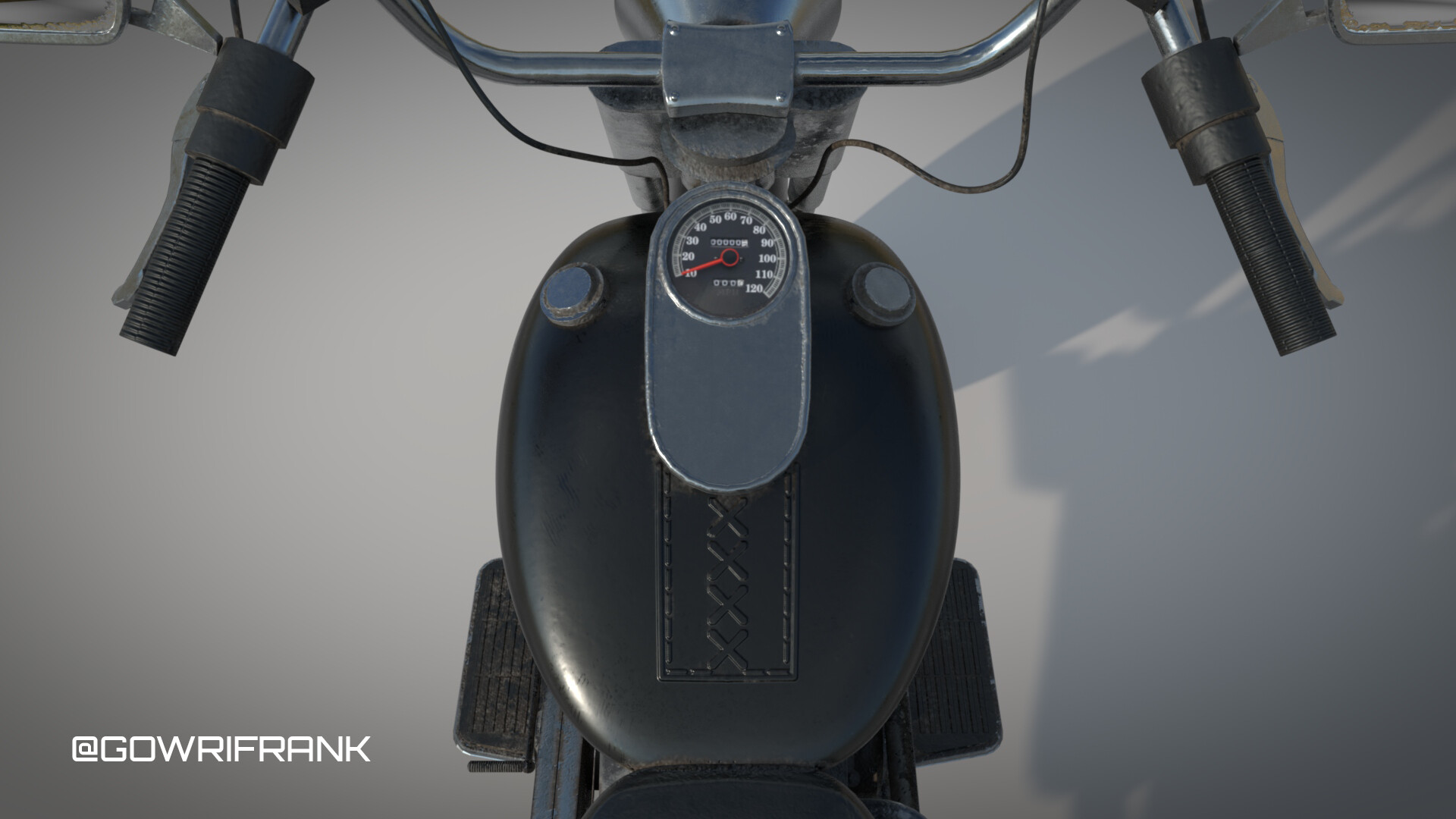 Gowri Sankar - Harley Davidson 1990 FatBoy (Hard Surface Model)